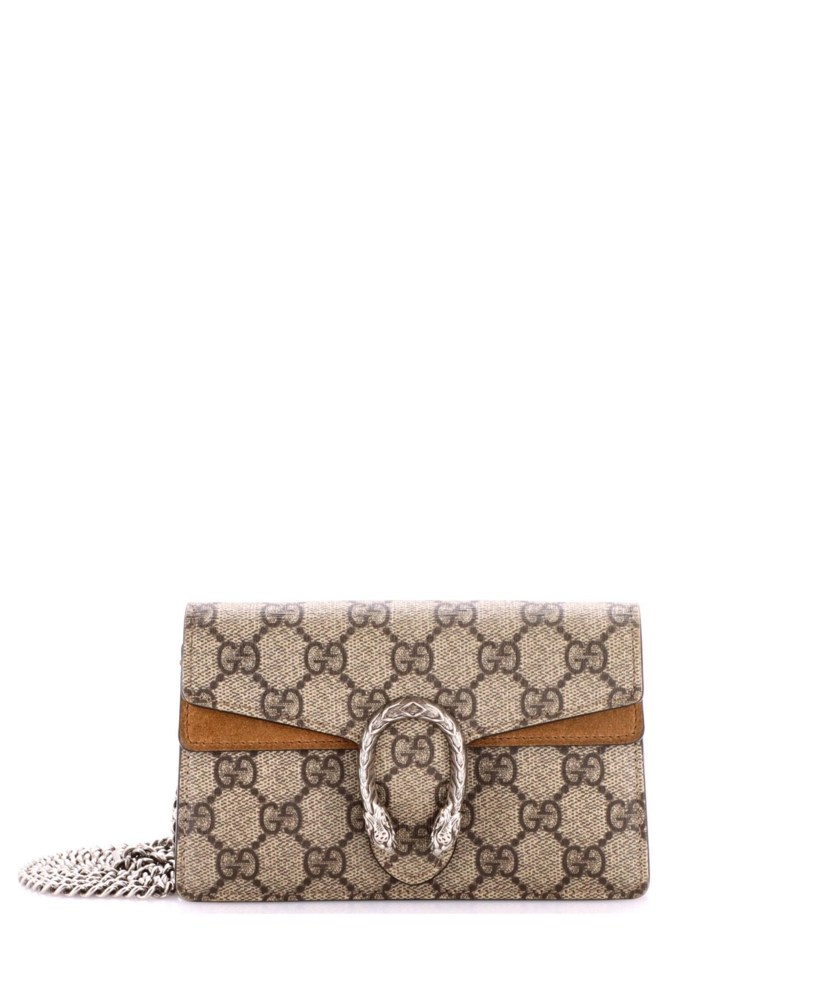 Click here for Pre-Owned Gucci Super Mini Dionysus Bag Gg Coated... prices