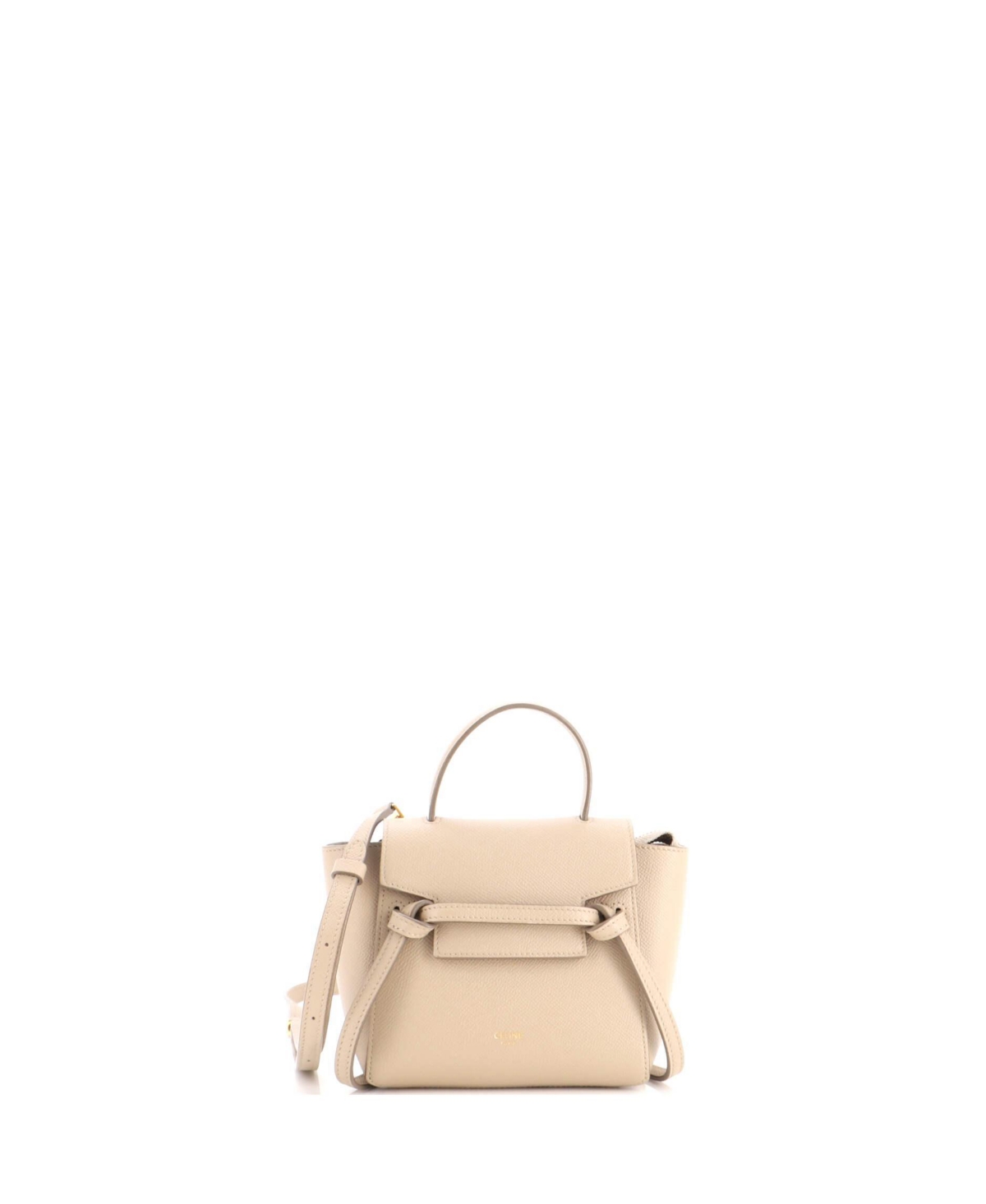 Click here for Pre-Owned Celine Pico Belt Bag Textured Leather -... prices