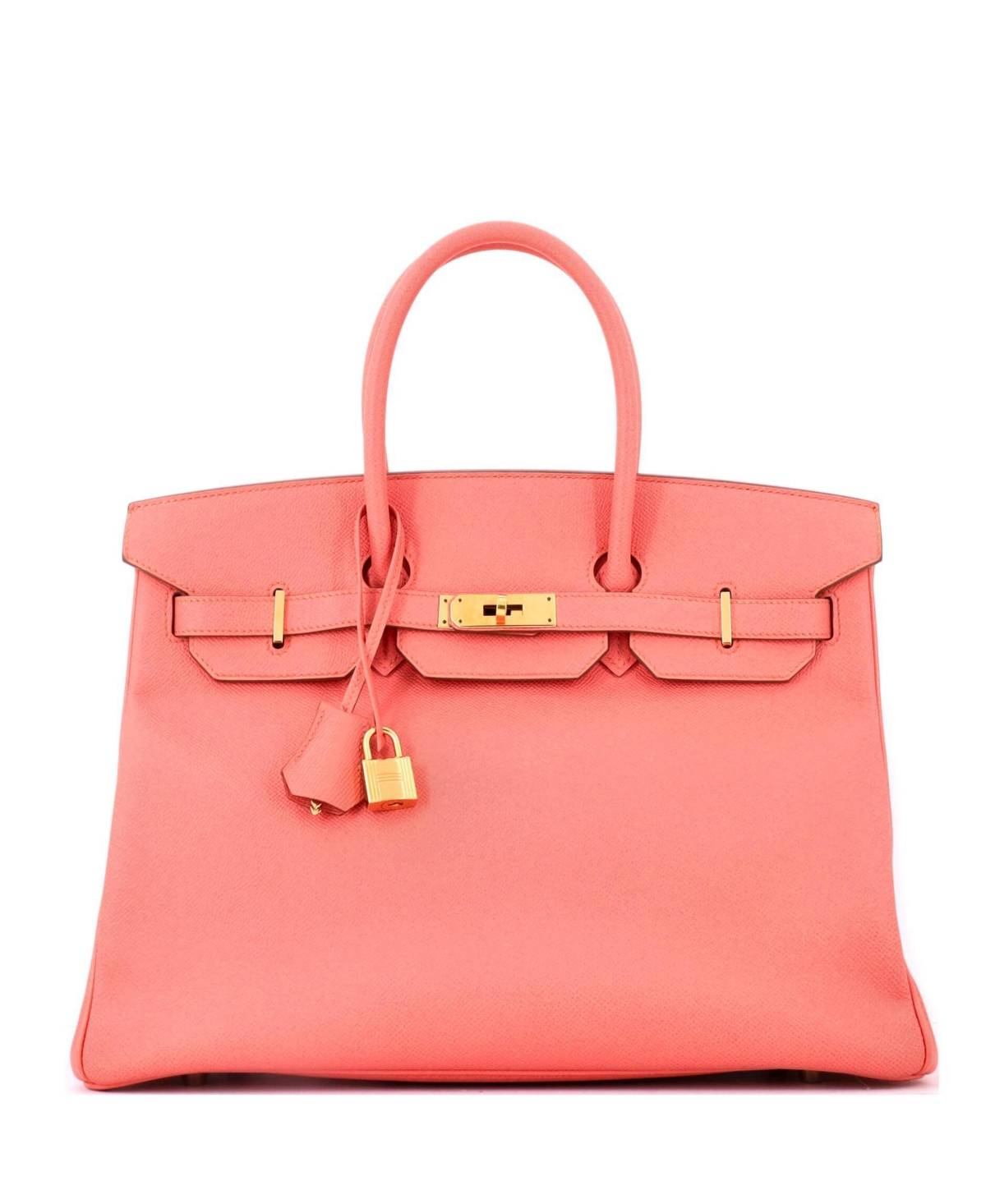 Click here for Pre-Owned Hermes Birkin 35 Handbag Pink Epsom with... prices
