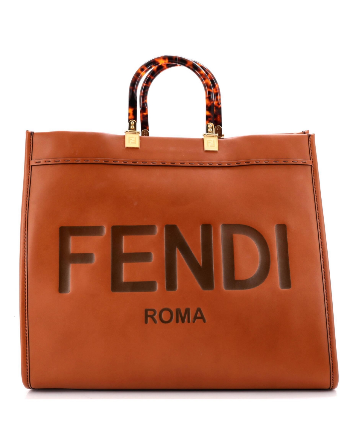Click here for Pre-Owned Fendi Large Sunshine Shopper Tote Leathe... prices