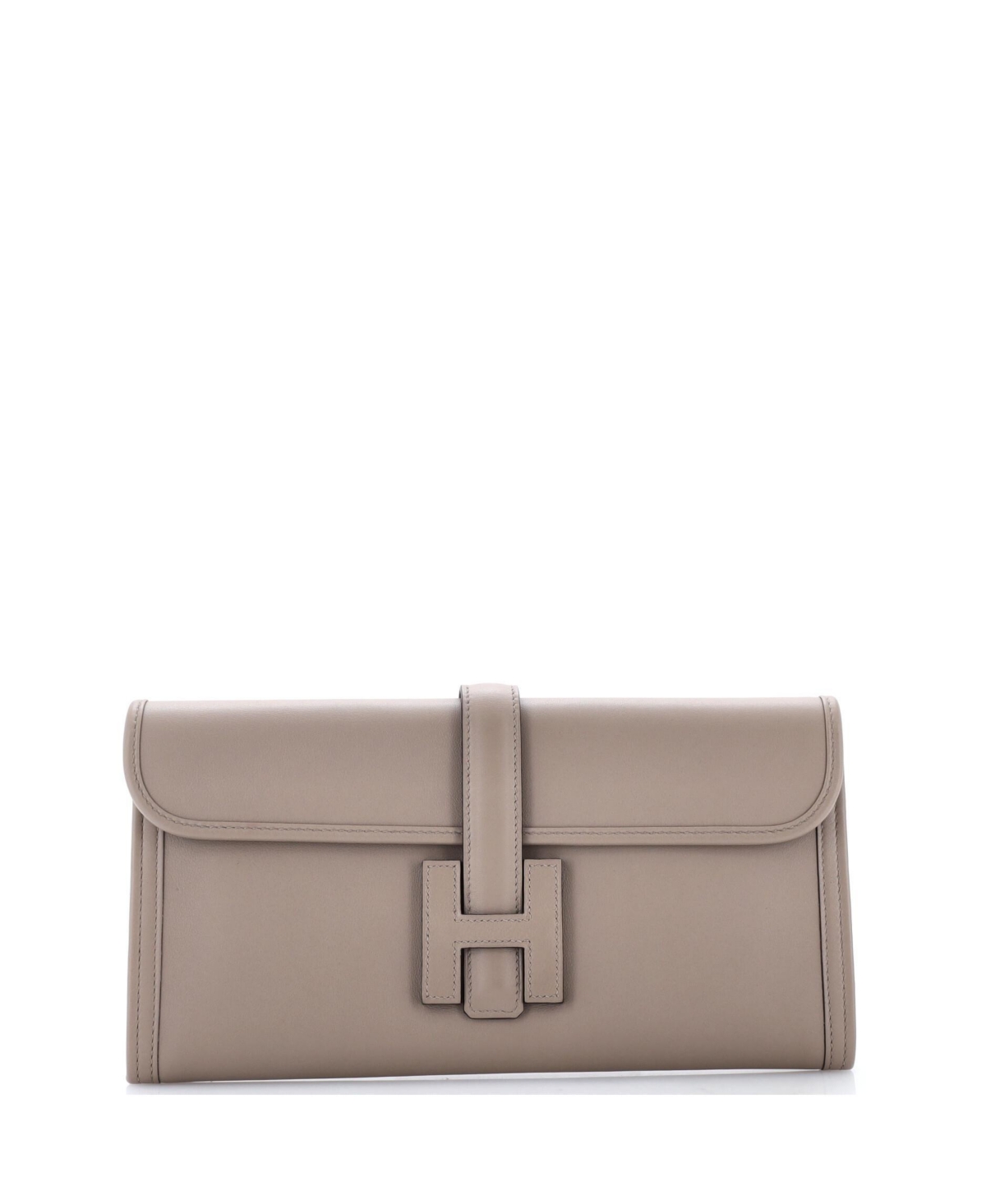 Click here for Pre-Owned Hermes 29 Jige Elan Clutch Swift - Grey prices
