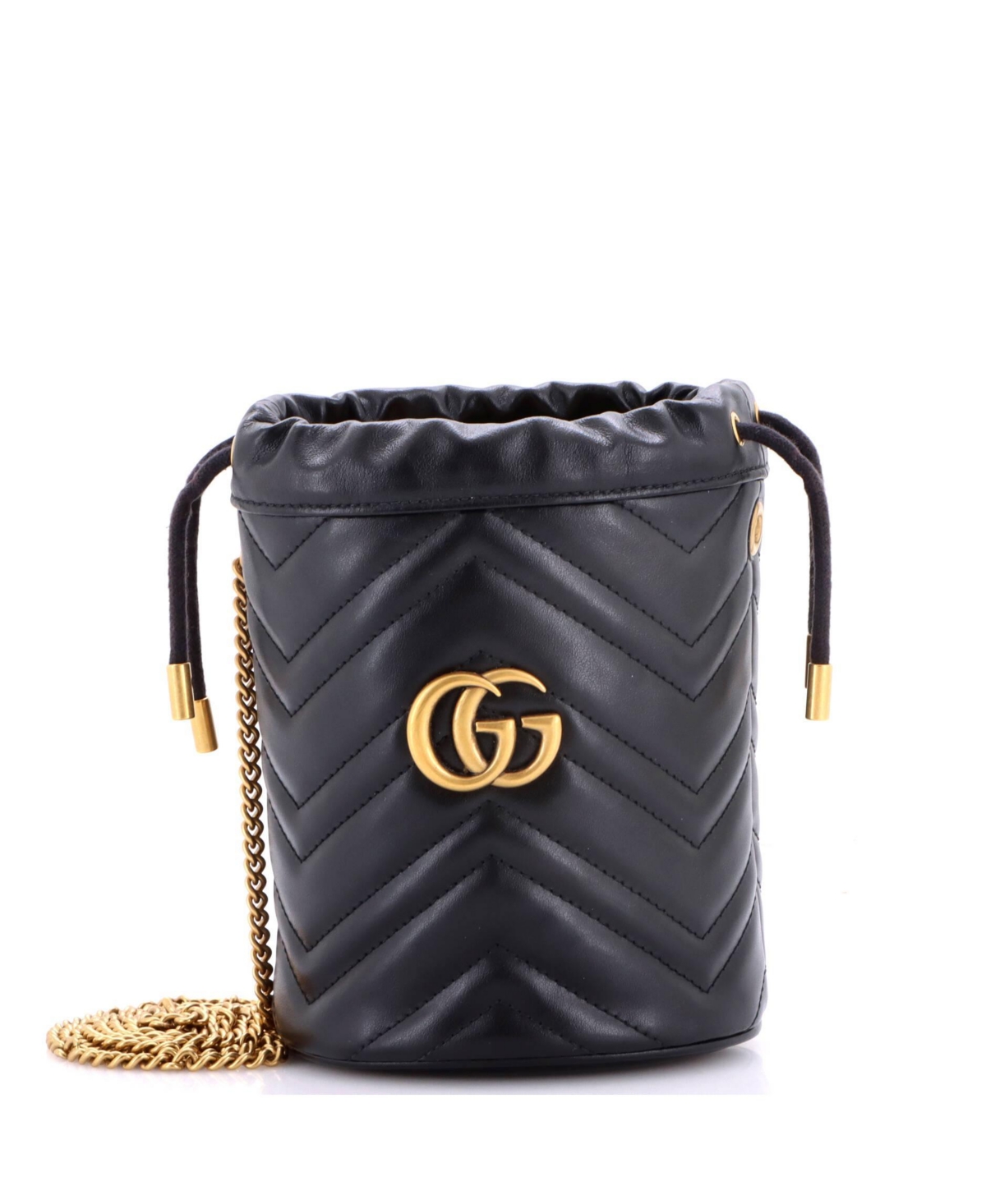 Click here for Pre-Owned Gucci Mini Gg Marmont Bucket Bag Matelas... prices