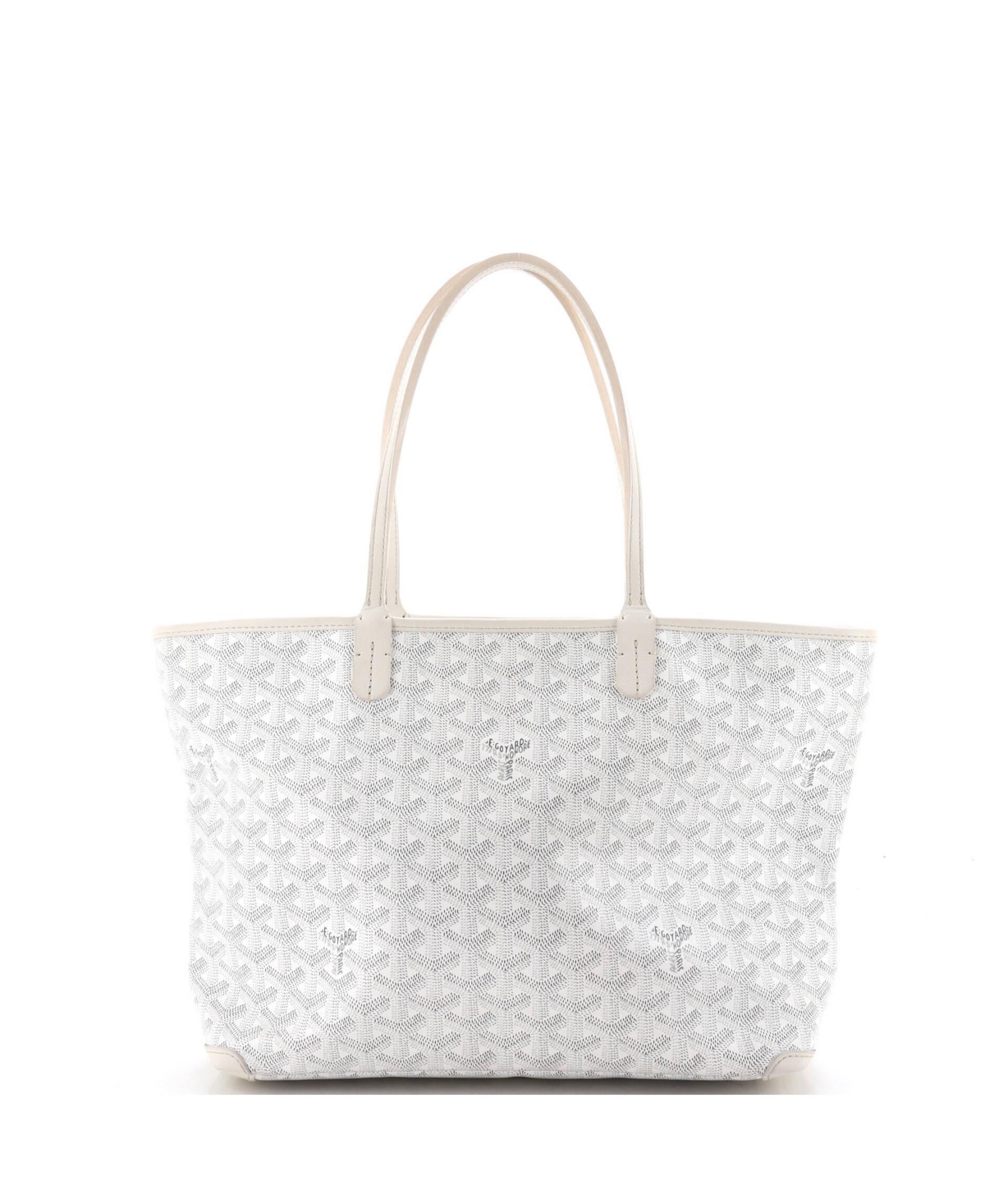 Click here for Pre-Owned Goyard Pm Artois Tote Coated Canvas - Wh... prices