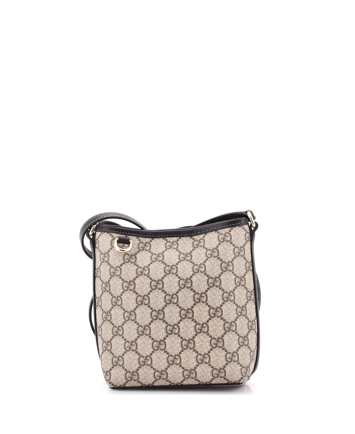 Click here for Pre-Owned Gucci Small Gg Emblem Bucket Bag Gg Coat... prices