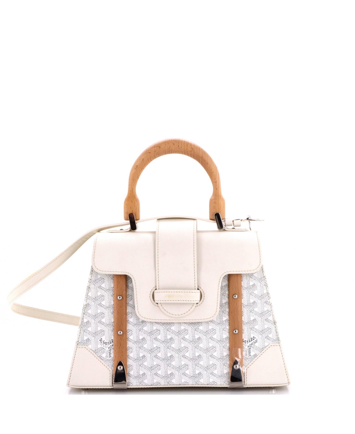 Click here for Pre-Owned Goyard Pm Saigon Top Handle Bag Coated C... prices