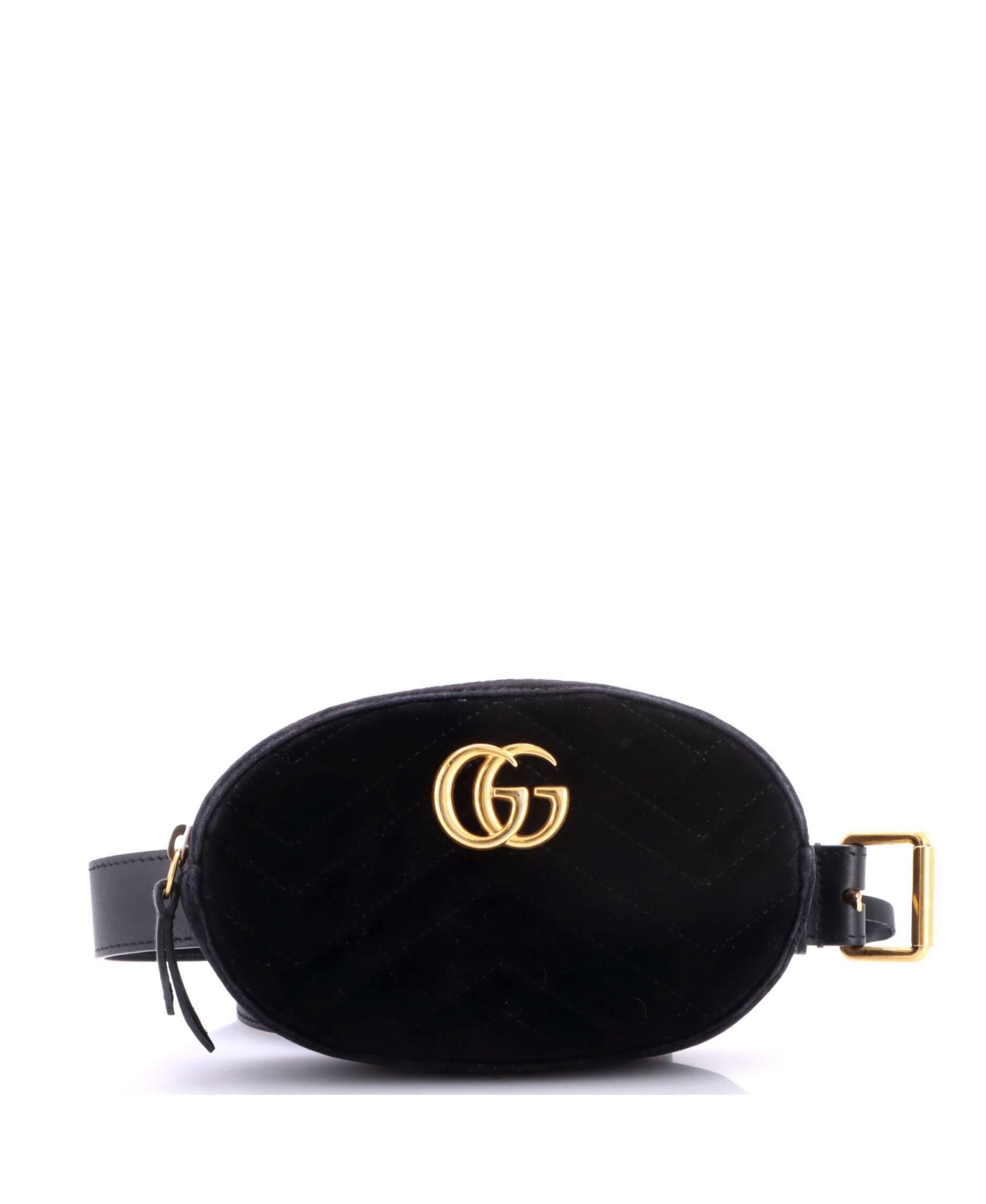 Click here for Pre-Owned Gucci Gg Marmont Belt Bag Matelasse Velv... prices