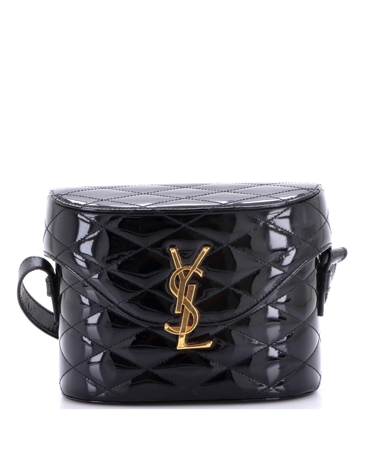 Click here for Pre-Owned Saint Laurent June Box Bag Quilted Paten... prices