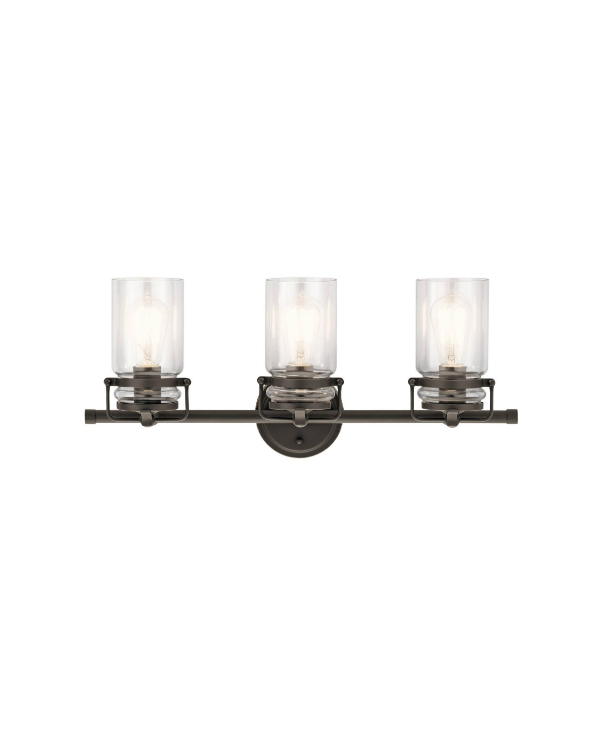 Click here for Kichler Brinley 24 Wide Olde Bronze 3-Light Bath L... prices