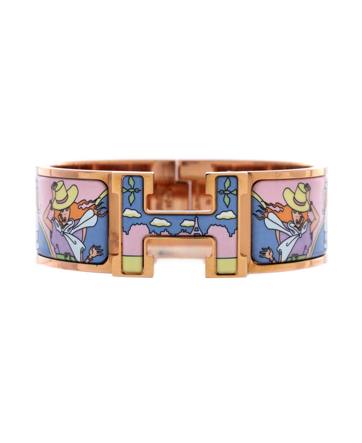 Click here for Pre-Owned Hermes Clic H Bracelet - Enamel prices