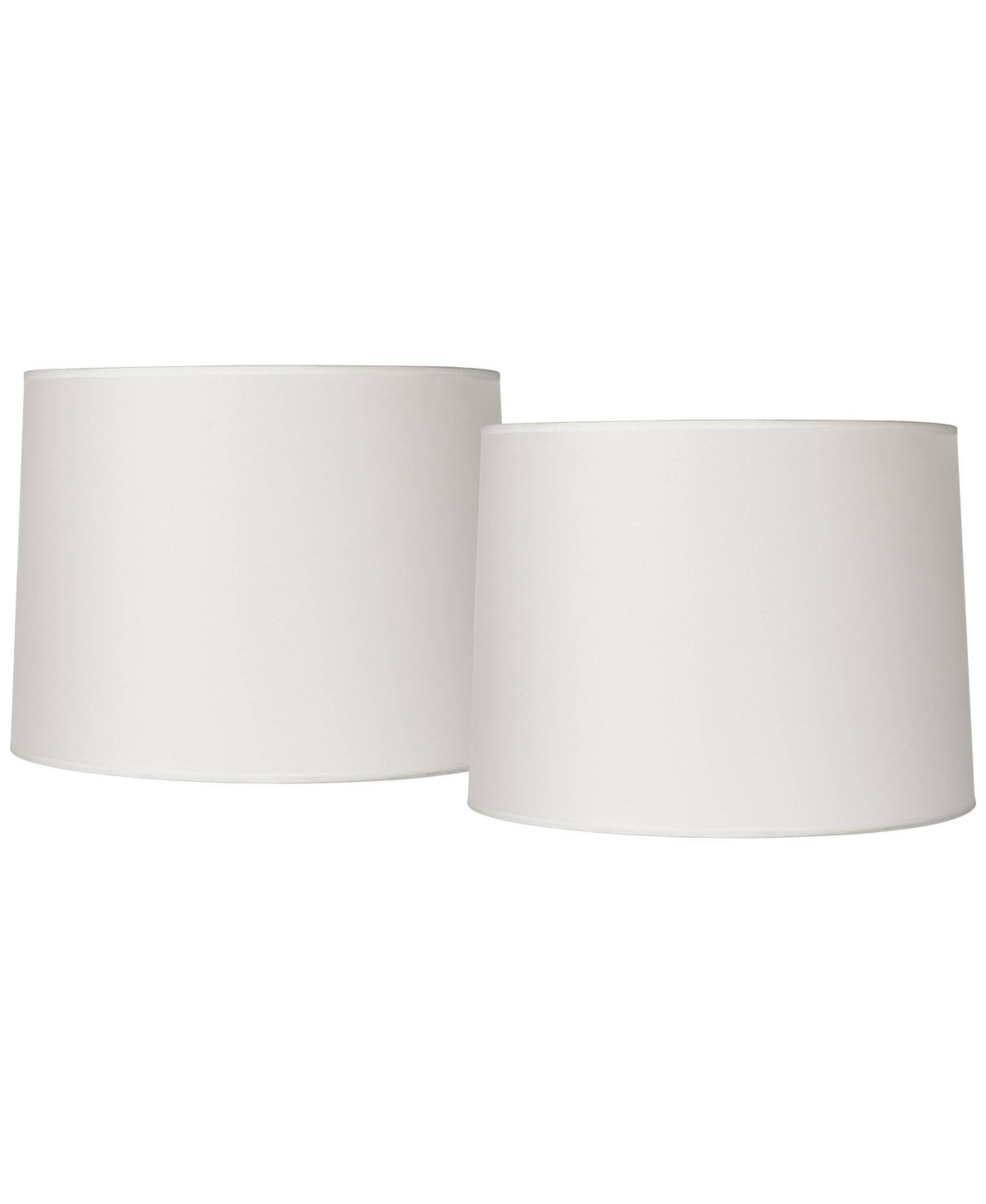 Click here for Springcrest Set of 2 Drum Lamp Shades White Medium... prices