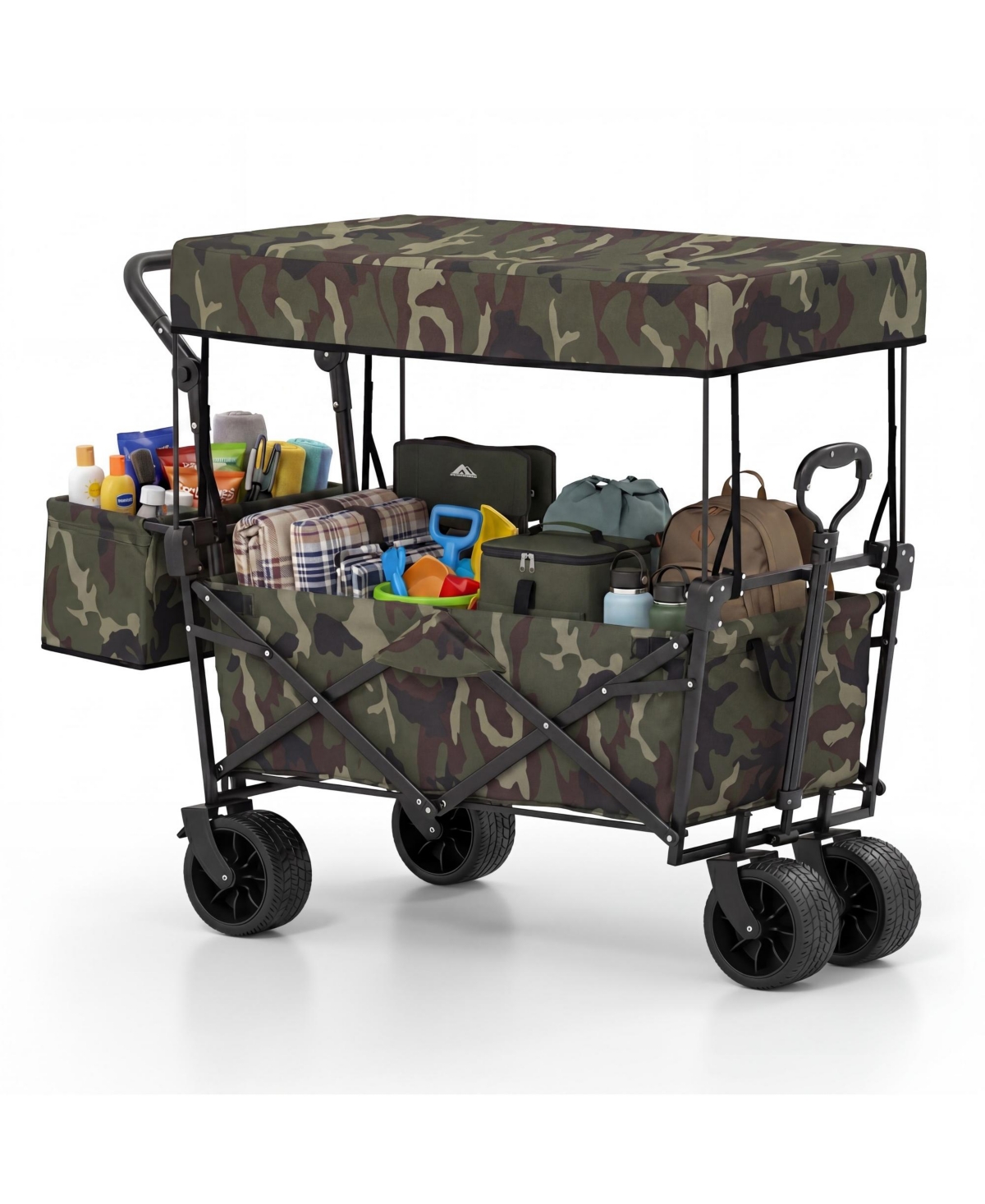 Click here for Costway Folding Utility Wagon with Detachable Cano... prices