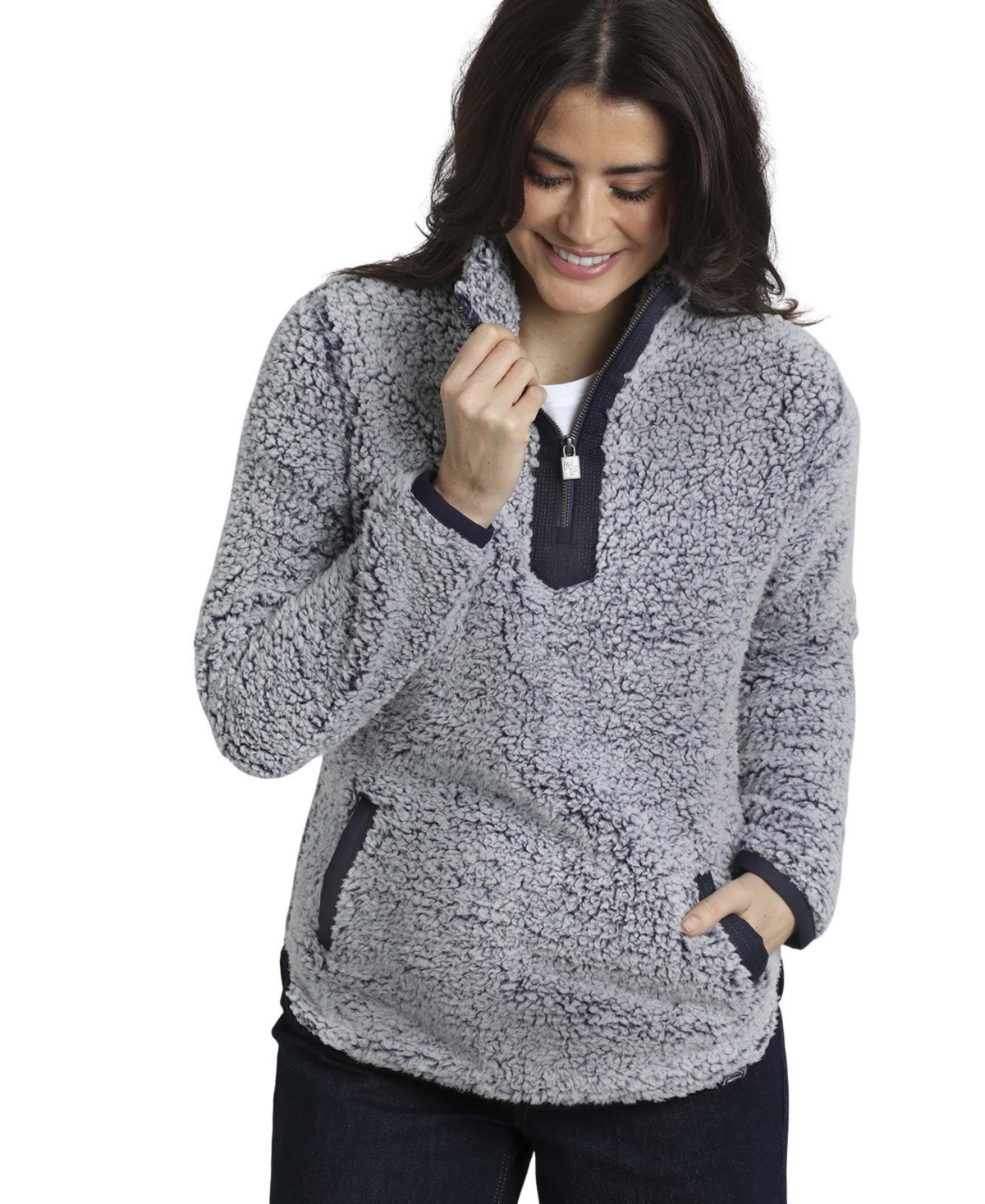 Click here for Weird Fish Womens Madi Cozy Quarter Zip Mock Neck... prices