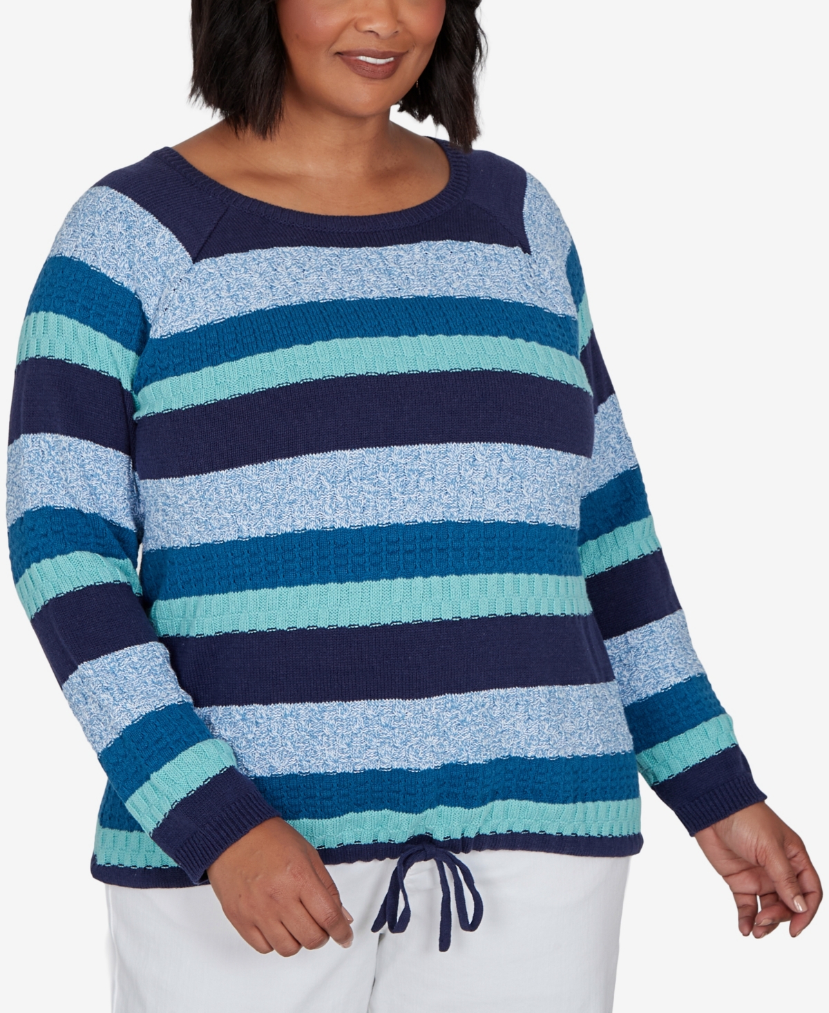 Click here for Hearts Of Palm Plus Size Scoop Neck Long-Sleeve Ma... prices