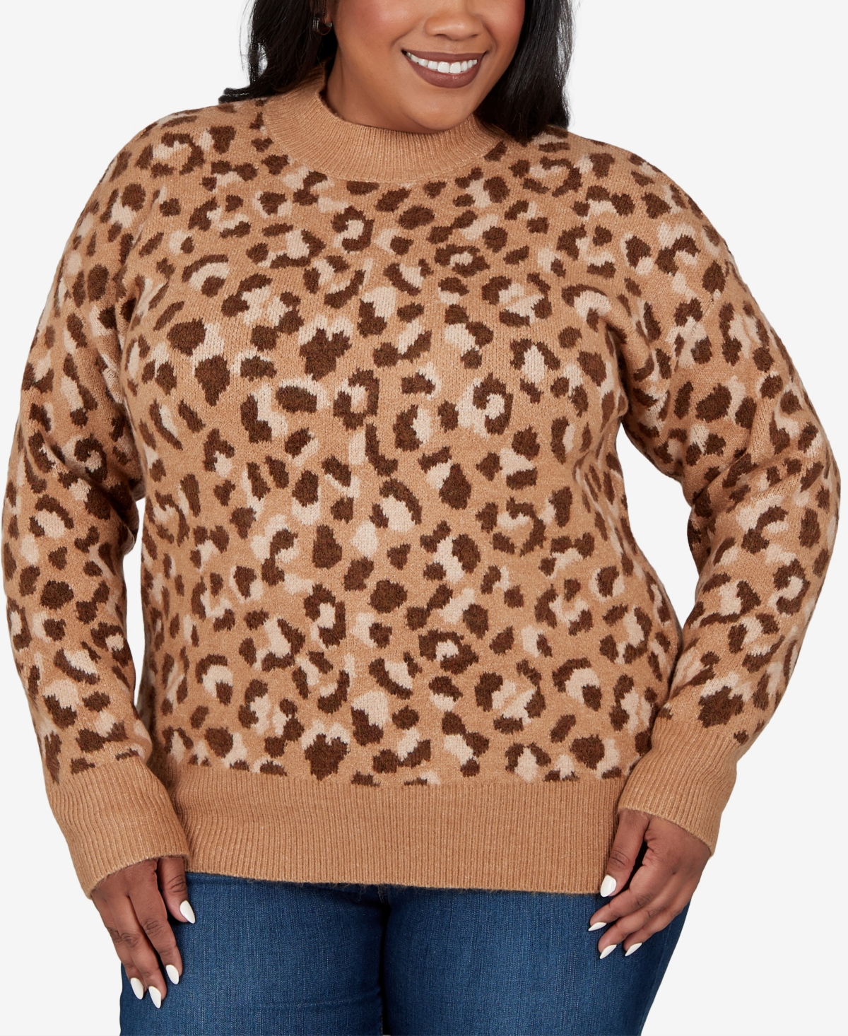 Click here for Hearts Of Palm Plus Size Leopard Spots Animal-Prin... prices