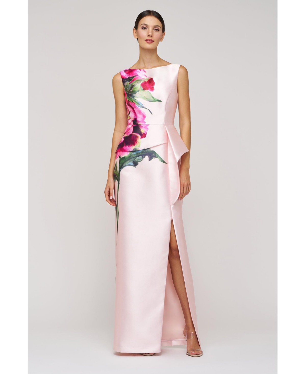 Click here for Kay Unger Womens Luciana Column Gown - Blush prices