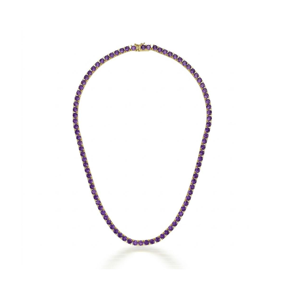 Click here for Sterling Silver Cubic Zirconia 3MM Tennis Necklace... prices