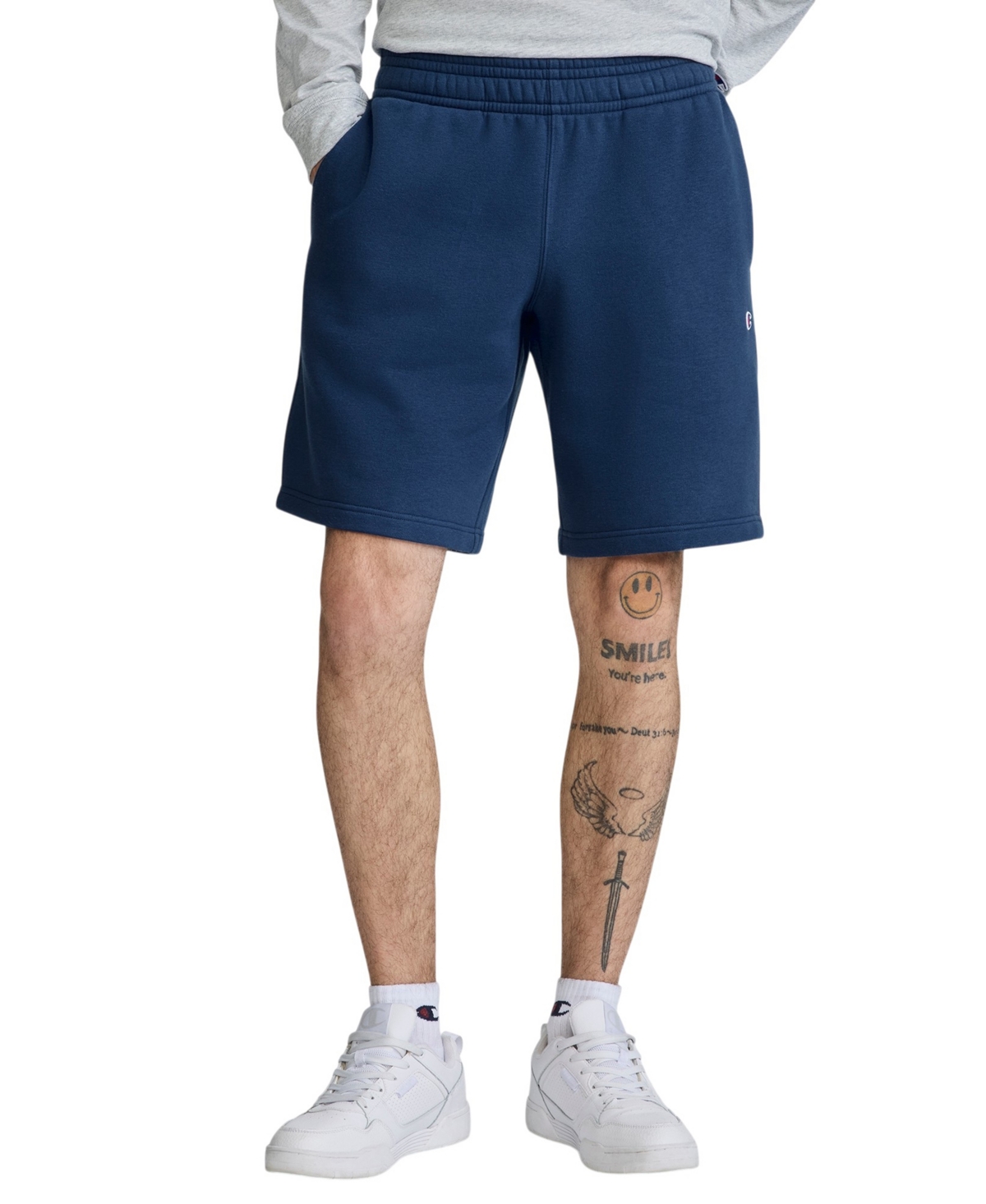 Click here for Champion Mens Fleece 10 Shorts - Estate Blue prices
