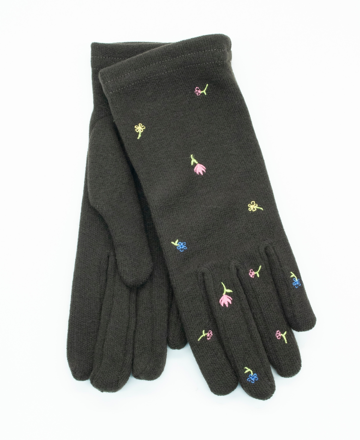 Click here for Portolano Embroidered Flowers Gloves - Chocolate prices