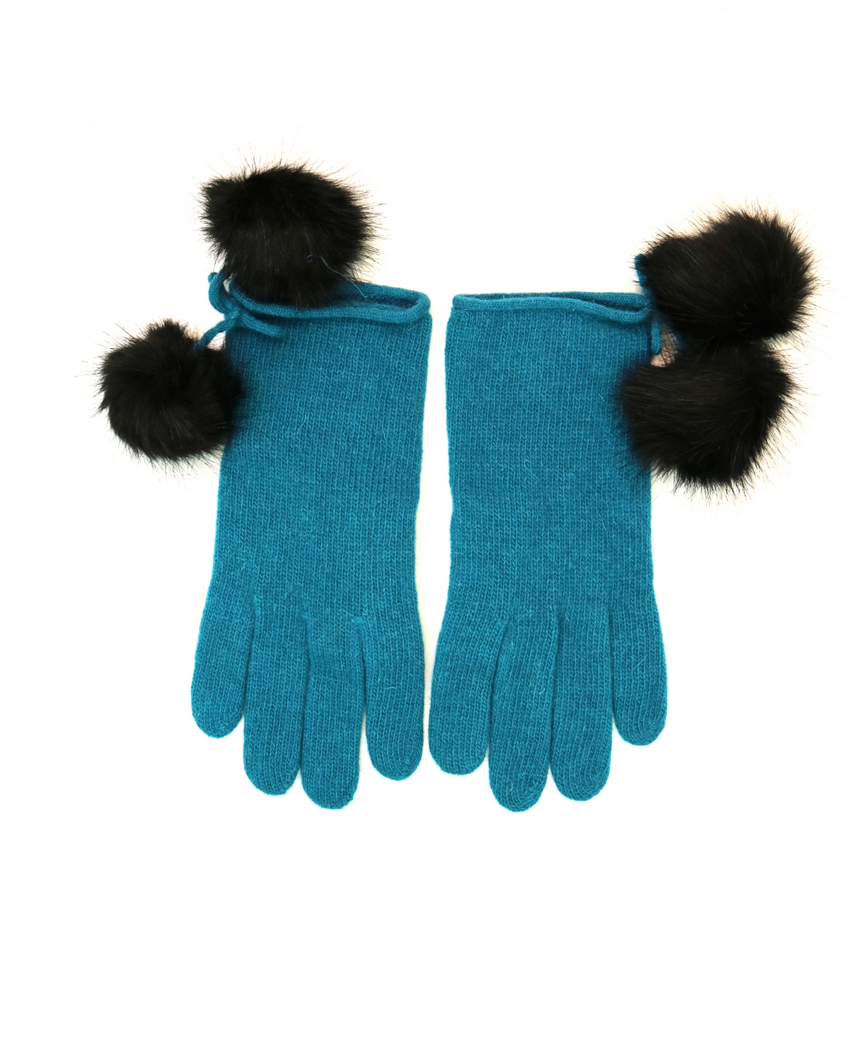 Click here for Portolano Pom Gloves - Oriental Blue prices