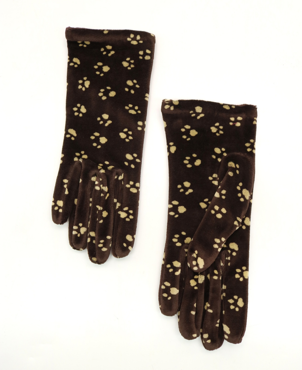 Click here for Portolano Paws Velvet Gloves - Brown  Beige prices
