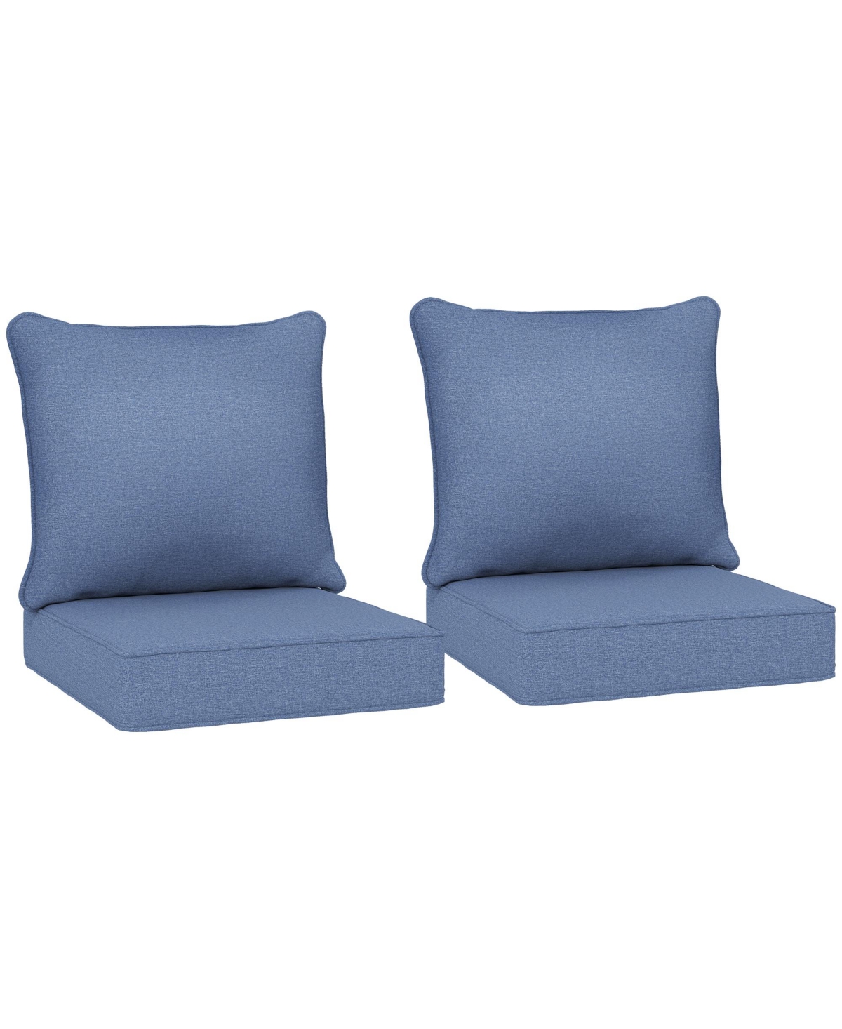 Click here for Outsunny 4 Outdoor Chair Cushions with Seat & Back... prices