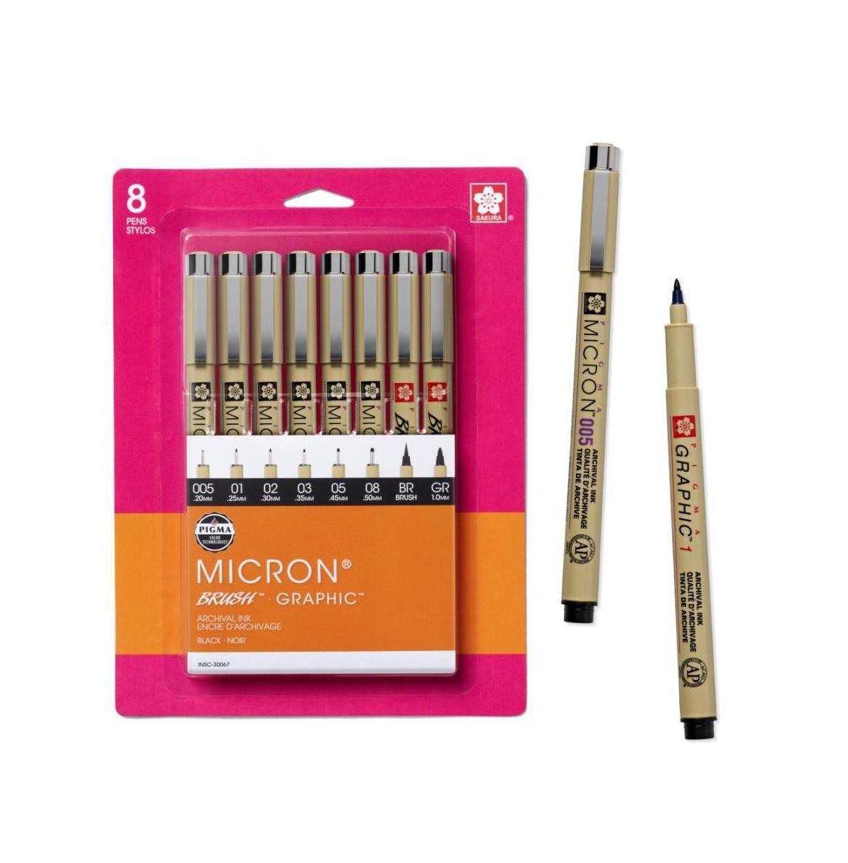 Click here for Sakura Pigma Micron Blister Card Ink Pen Set  Blac... prices