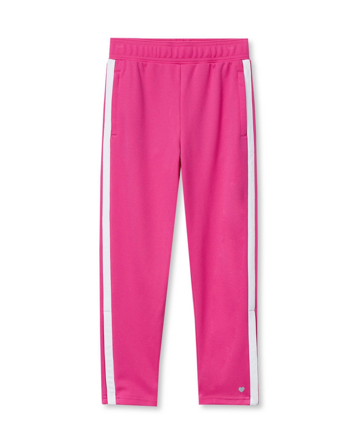 Click here for Lands End Girls Tapered Leg Track Pants - Rose vio... prices
