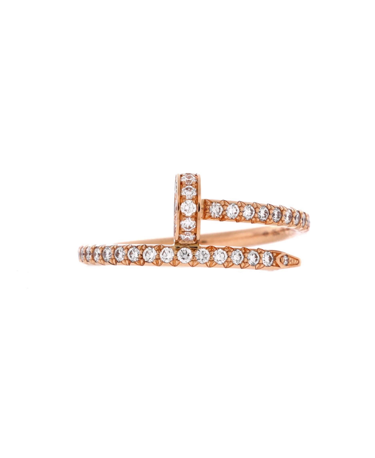 Click here for Pre-Owned Cartier Juste un Clou Paved Ring - 18k r... prices