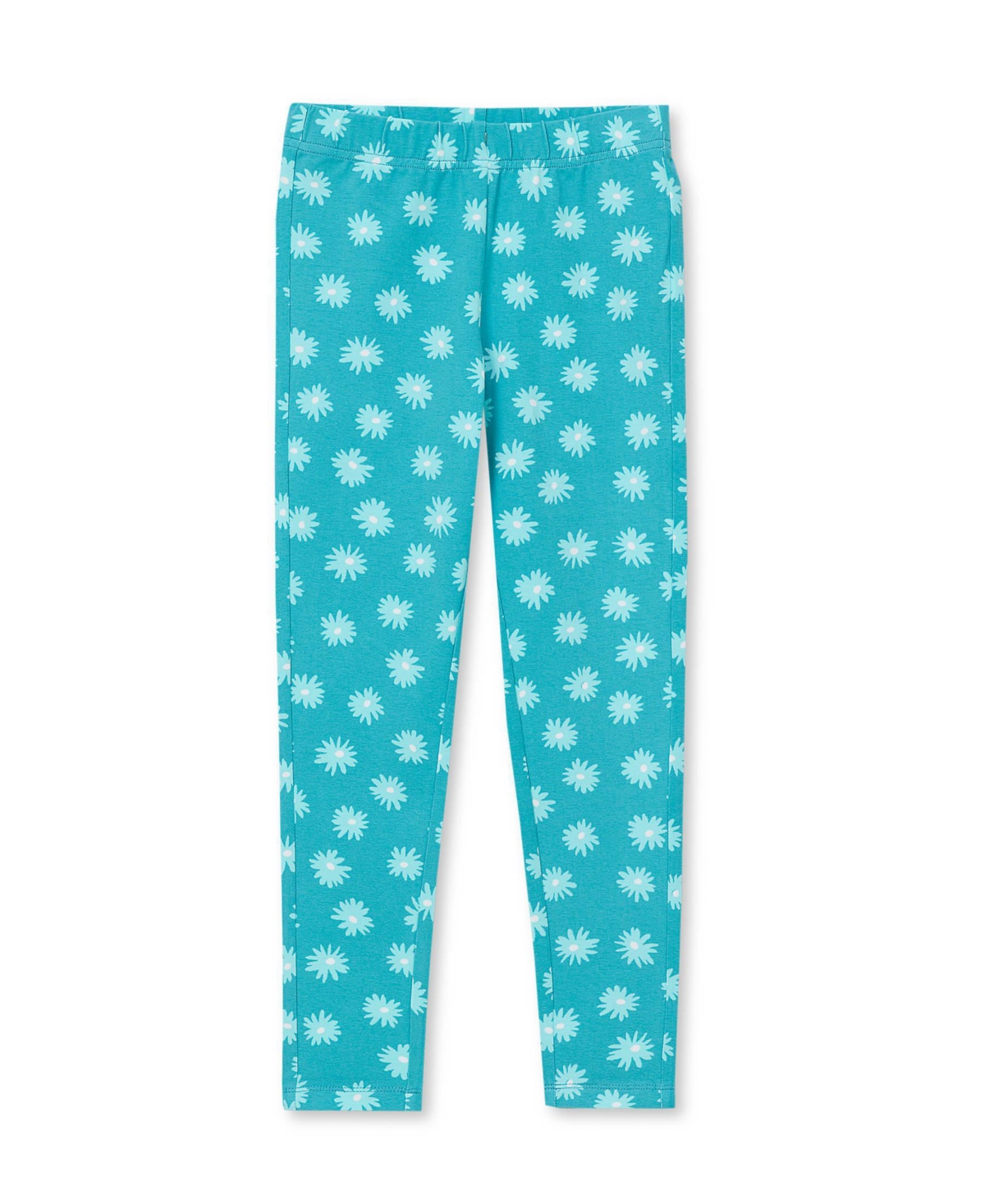 Click here for Lands End Girls Tough Cotton Leggings - Floral/bal... prices