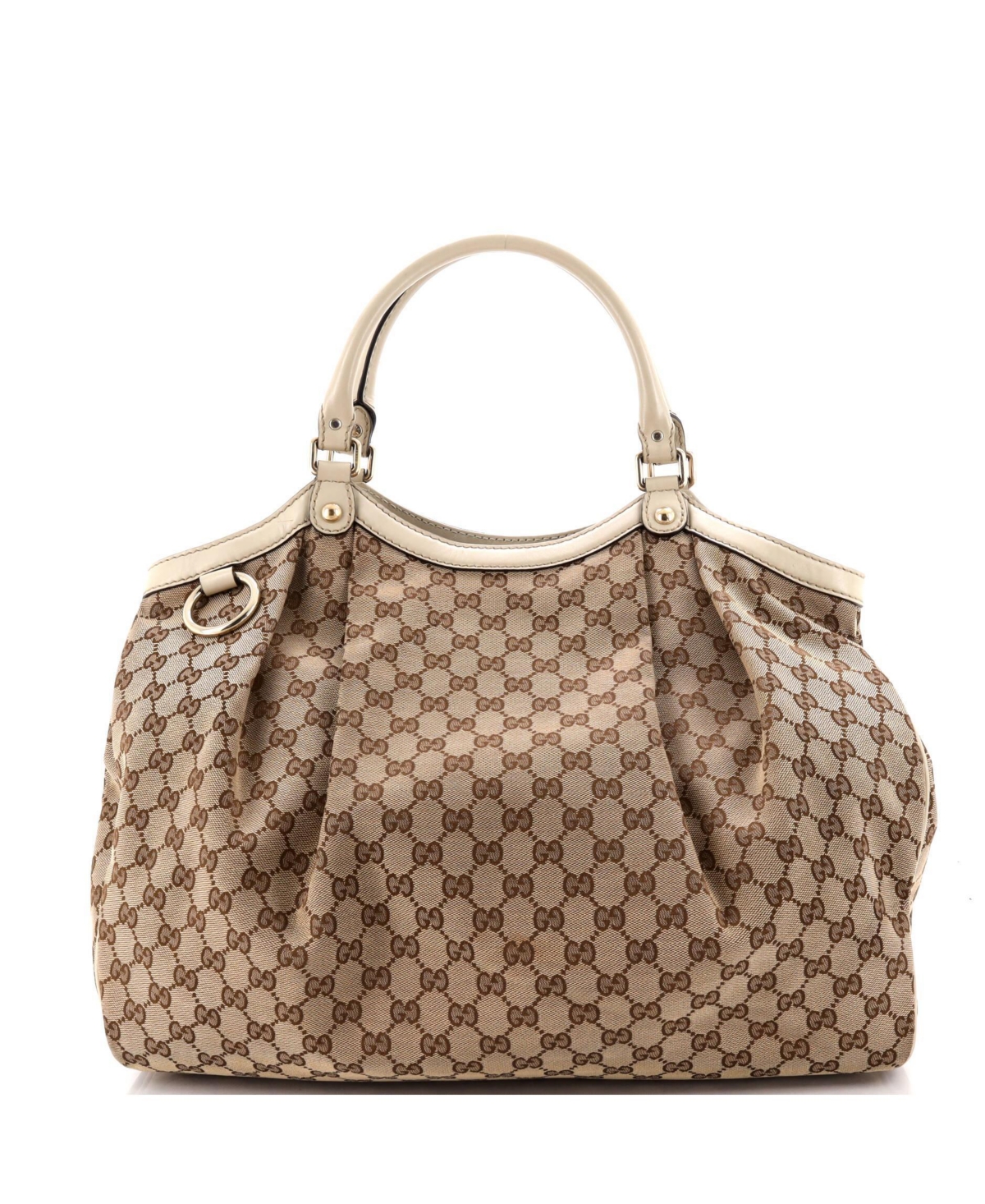 Click here for Pre-Owned Gucci Large Sukey Tote Gg Canvas with Le... prices
