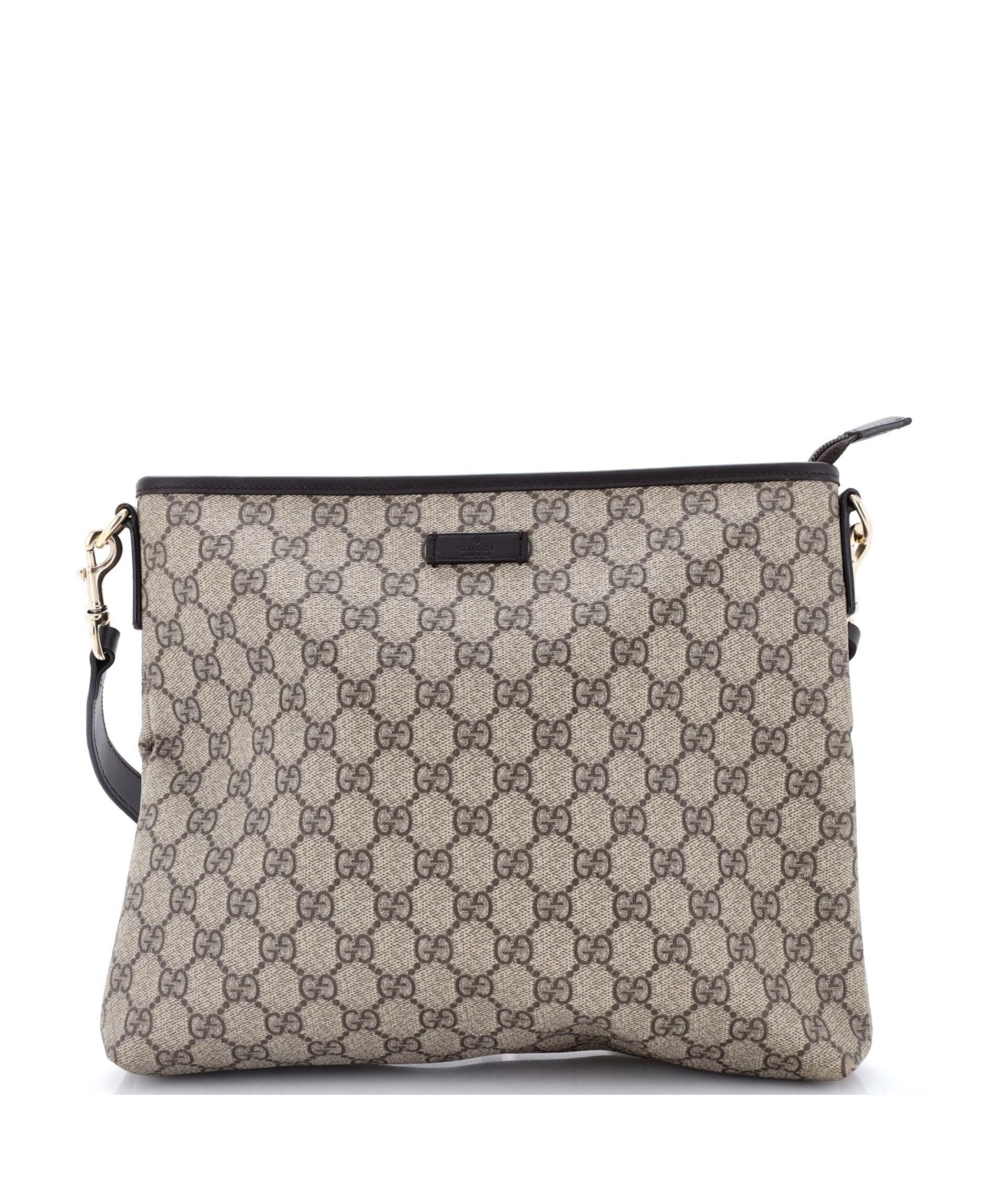 Click here for Pre-Owned Gucci Medium Zip Top Messenger Bag Gg Co... prices