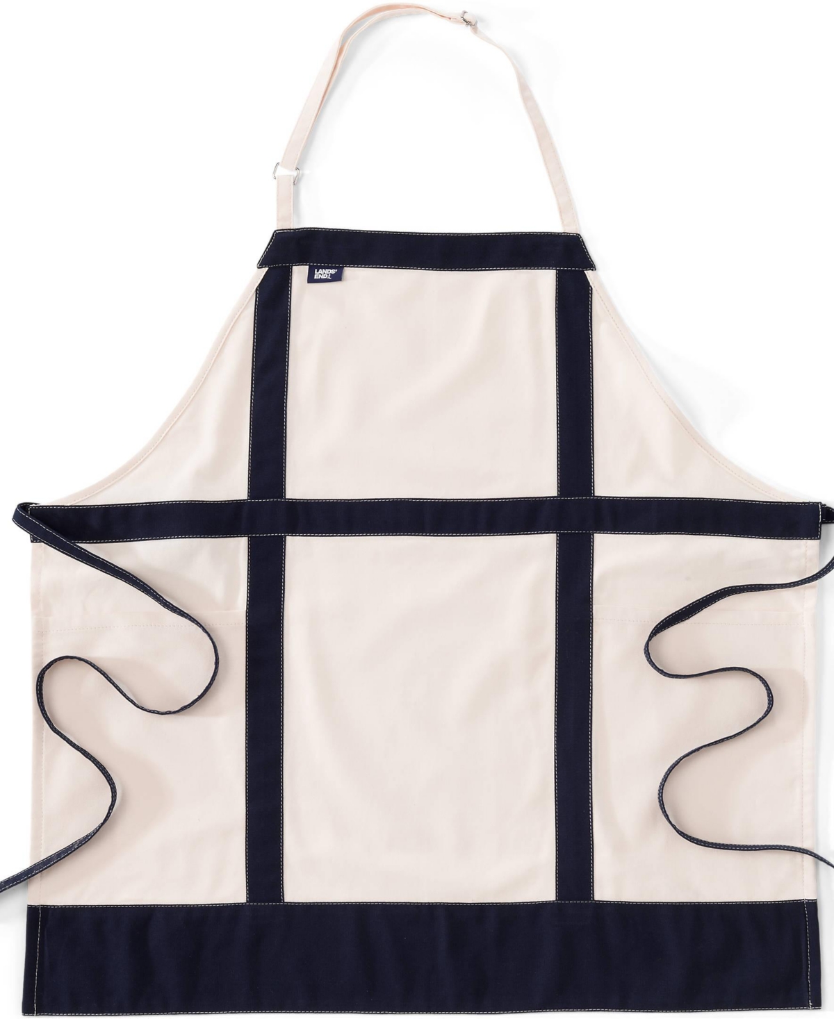 Click here for Lands End Canvas Pocket Apron - Natural/radiant na... prices