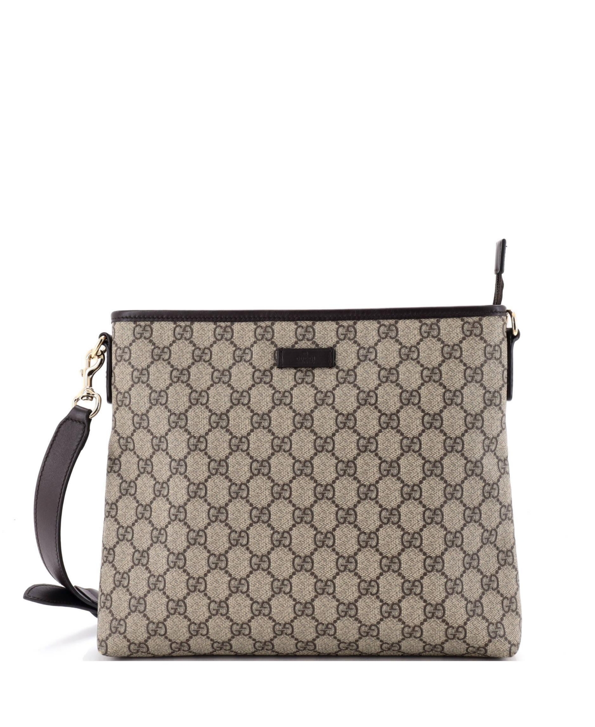 Click here for Pre-Owned Gucci Medium Zip Top Messenger Bag Gg Co... prices