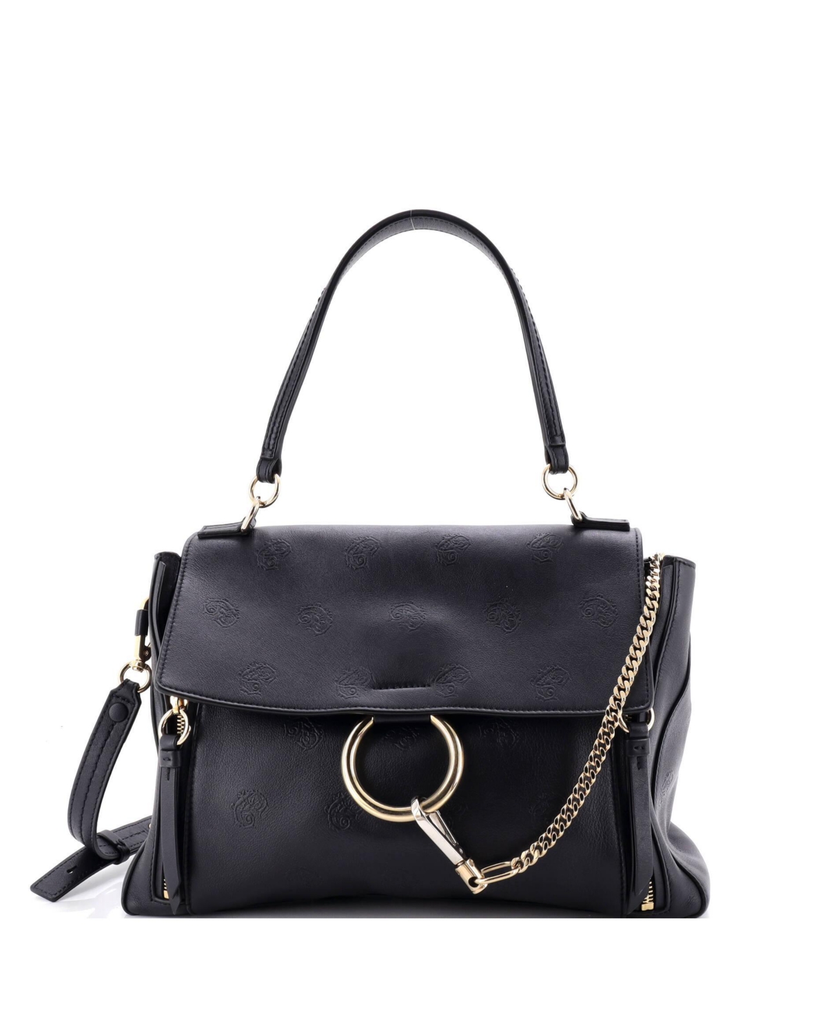 Click here for Pre-Owned Chloe Small Faye Day Bag Leather - Black prices