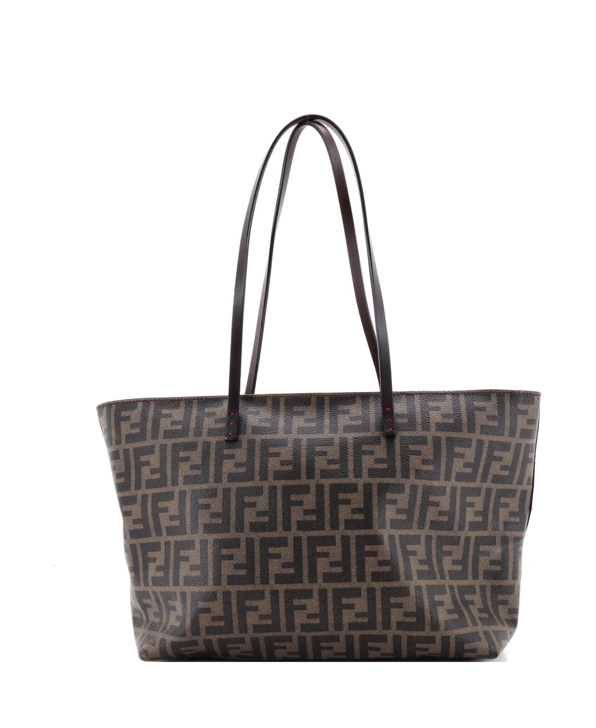 Click here for Pre-Owned Fendi Medium Roll Tote Zucca Coated Canv... prices