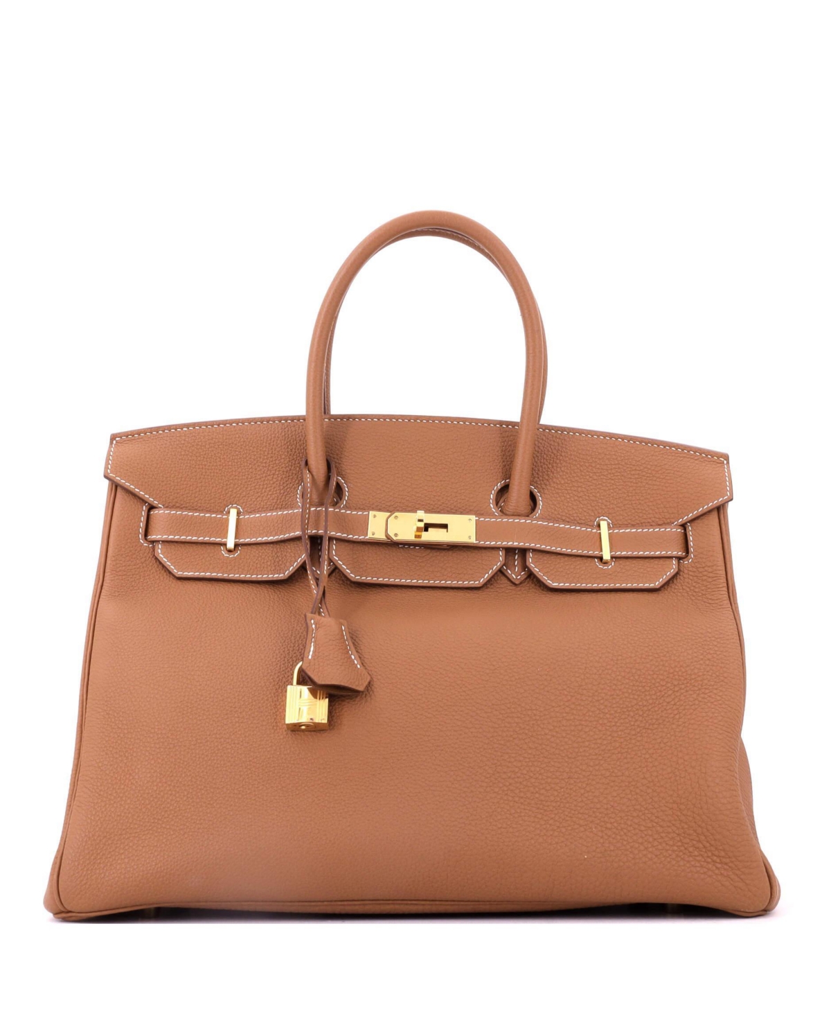 Click here for Pre-Owned Hermes Birkin 35 Handbag Brown Togo with... prices