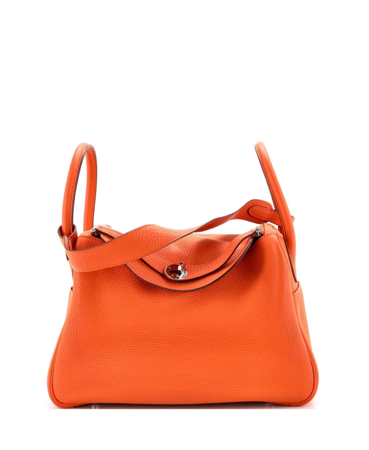 Click here for Pre-Owned Hermes 30 Lindy Bag Clemence - Orange prices