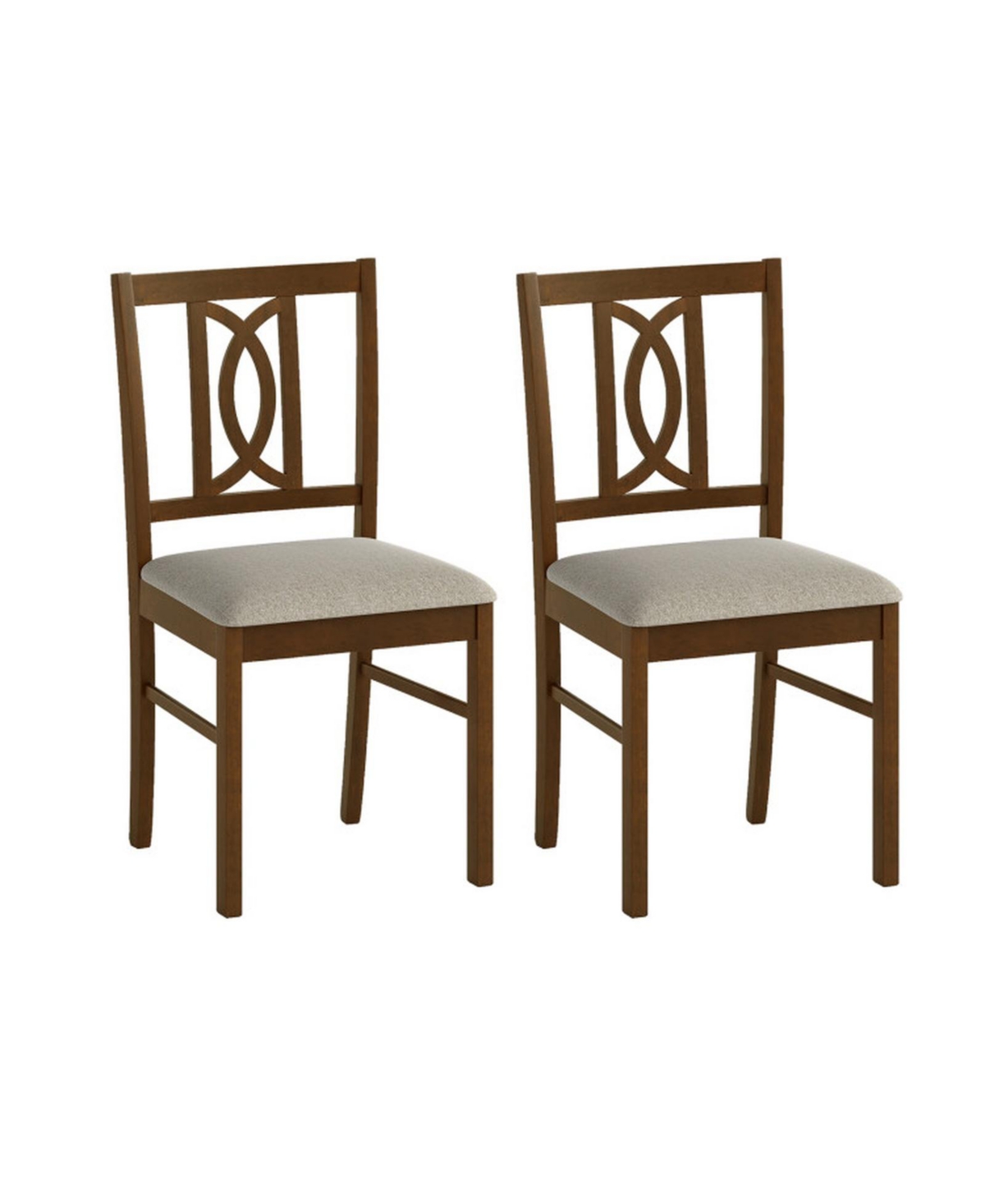 Click here for Sugift Farmhouse Dining Room Chairs Set of 2 Hollo... prices