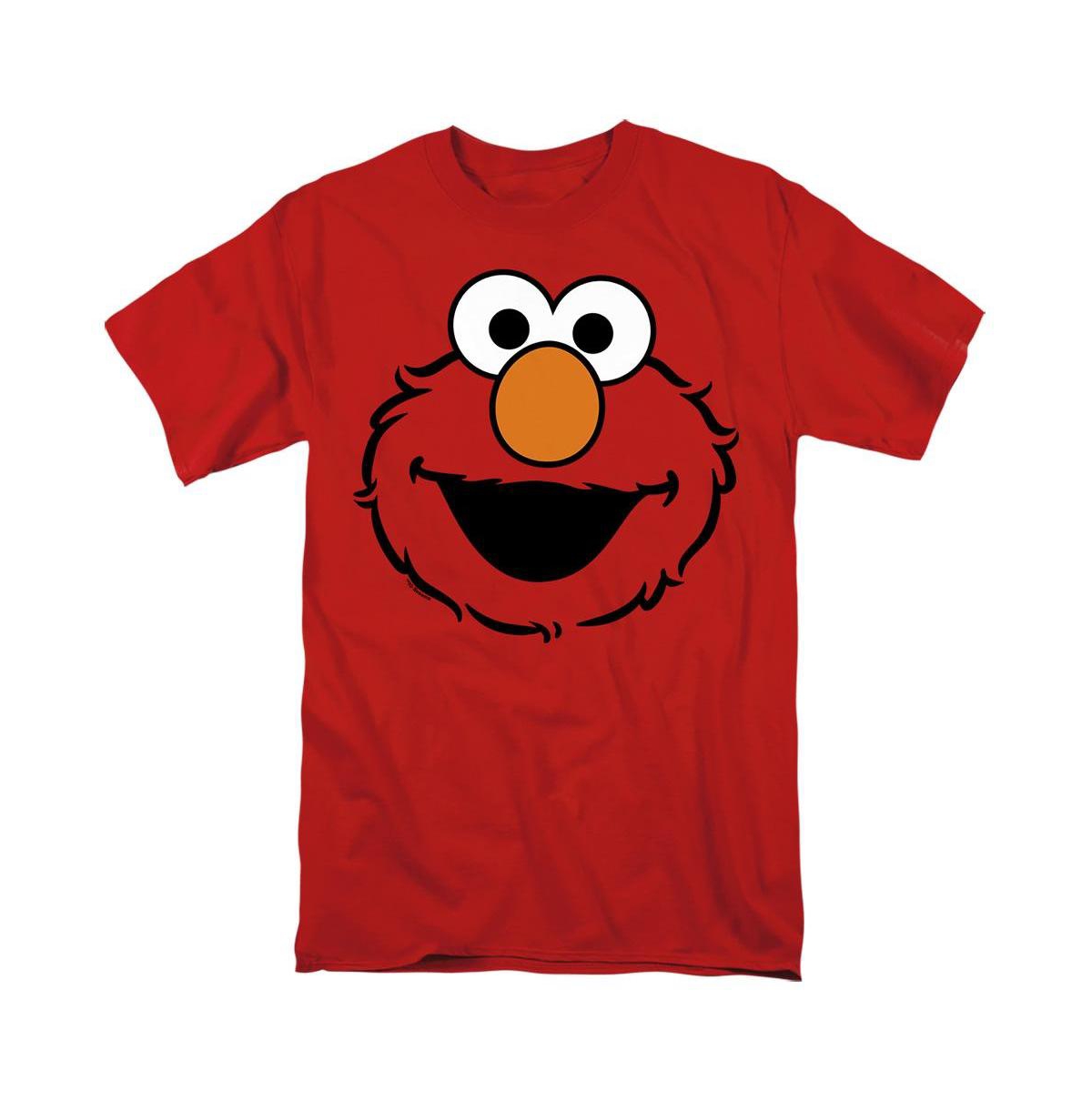 Click here for Sesame Street Mens Elmo Full Face T-Shirt - Red prices