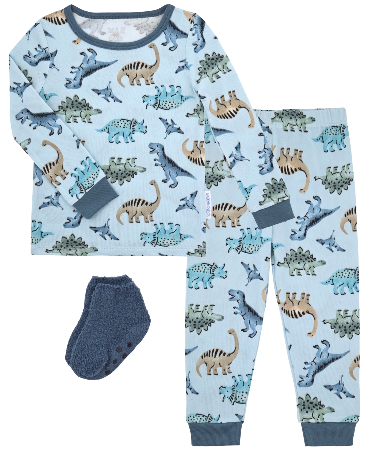Click here for Max & Olivia Boys 12M-5T Dino Allover Print Pajama... prices