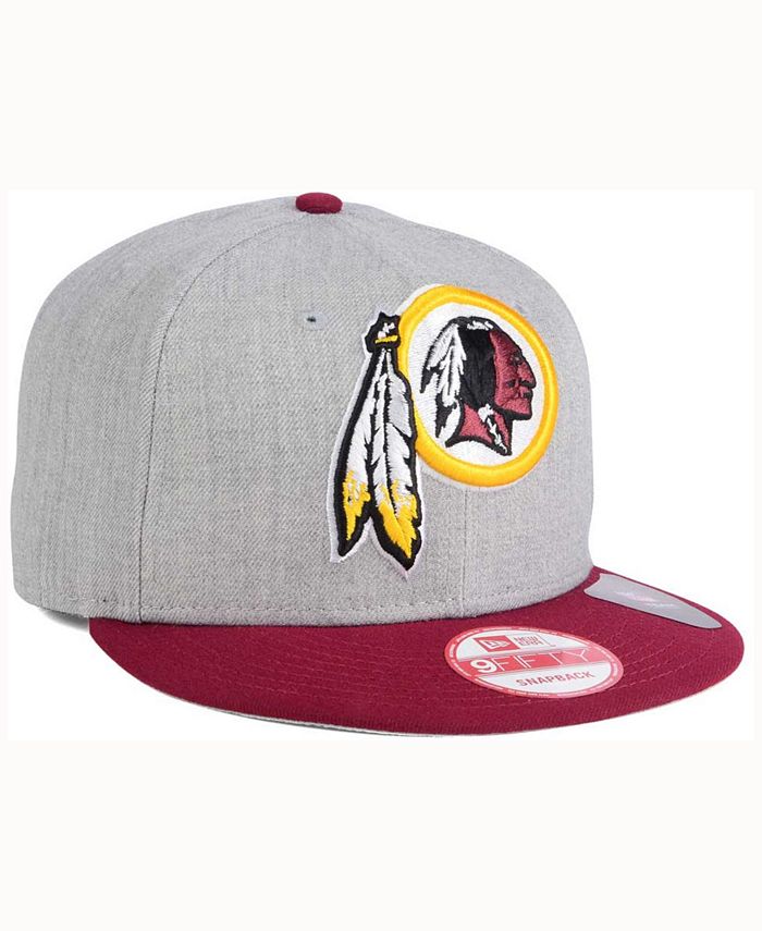 New Era Washington Redskins Heather Grand 9FIFTY Snapback Cap - Macy's