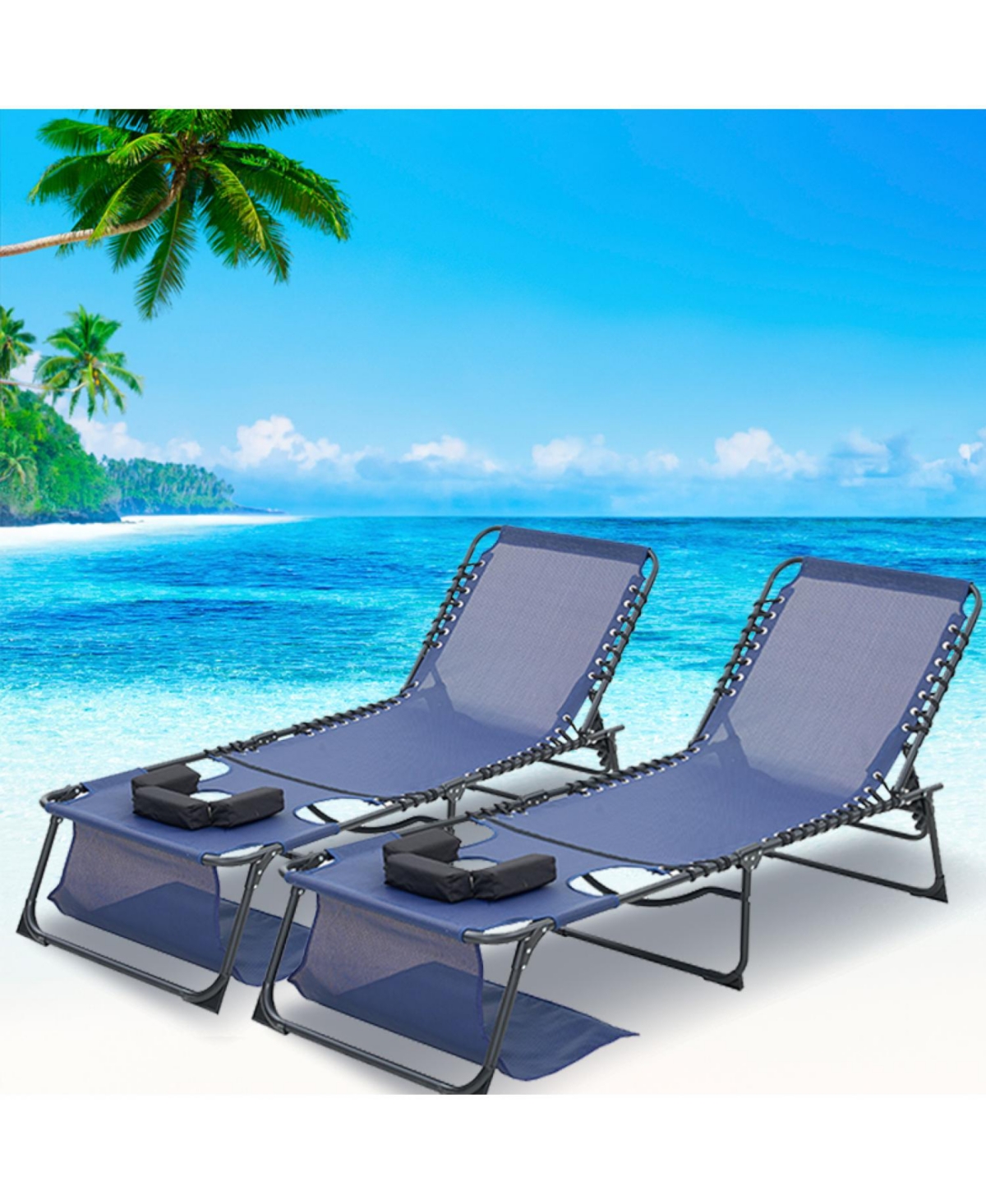 Click here for ECHTPeak Face Down Chaise Outdoor Recliner Chair... prices