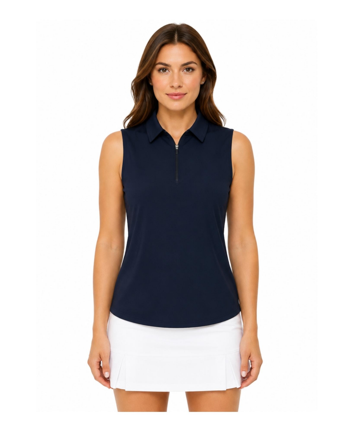 Click here for Jofit Womens Sleeveless Semi-Fitted Golf Polo - Mi... prices