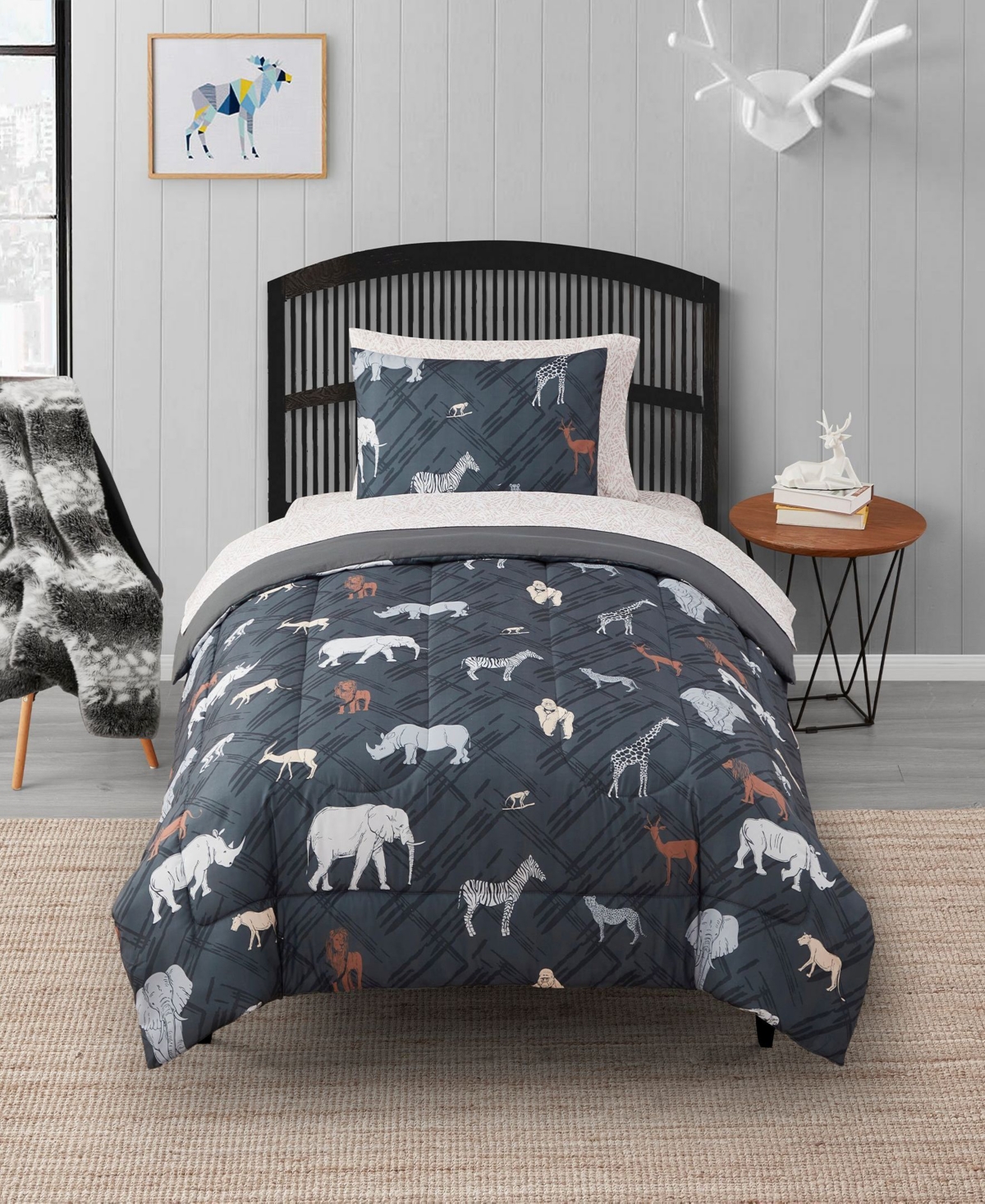 Click here for Sweet Home Collection Kids Safari 5-Piece Comforte... prices