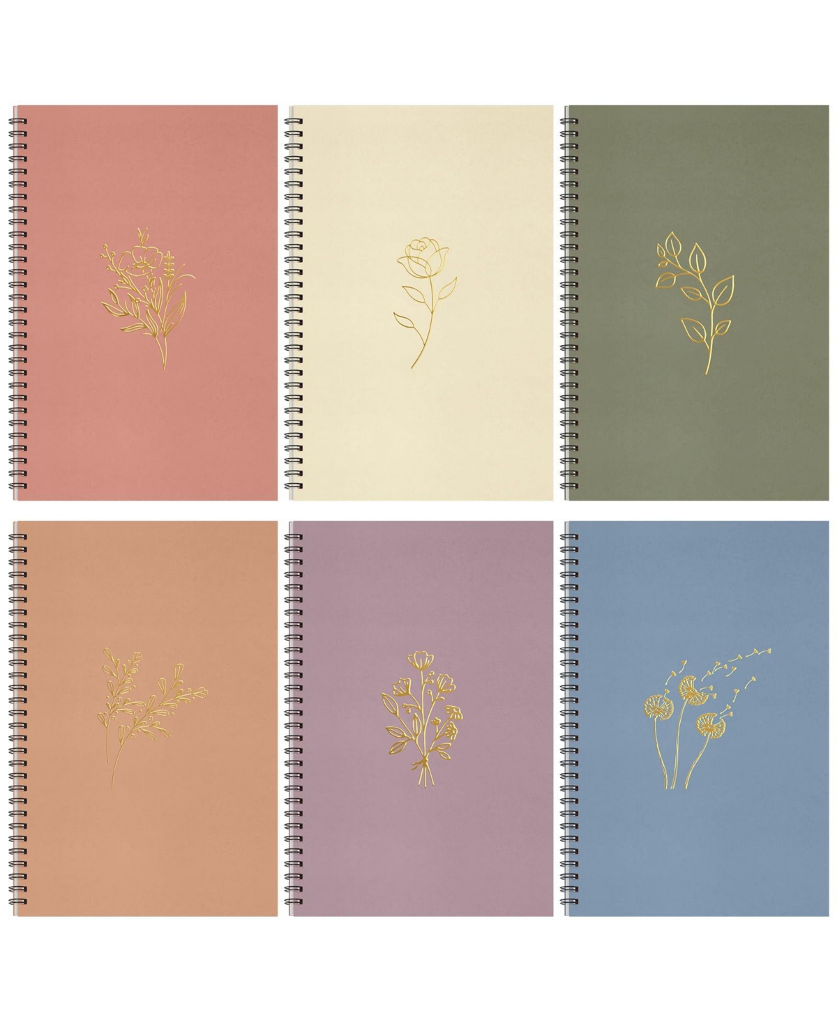 Click here for Danrong 6 Pack B5 Spiral Notebooks College Ruled H... prices