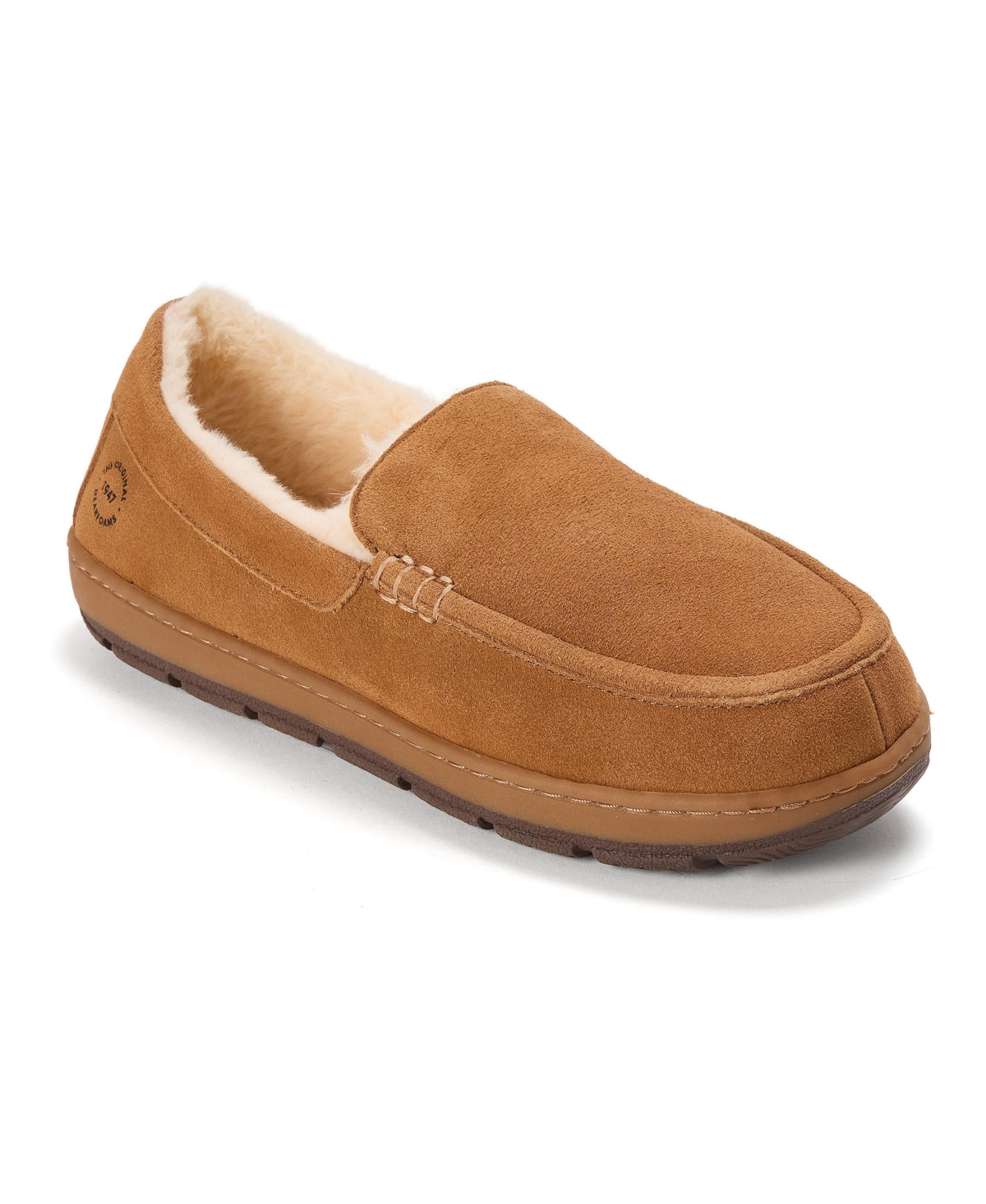 Click here for Dearfoams Mens Fitzgerald Genuine Suede Moccasin S... prices