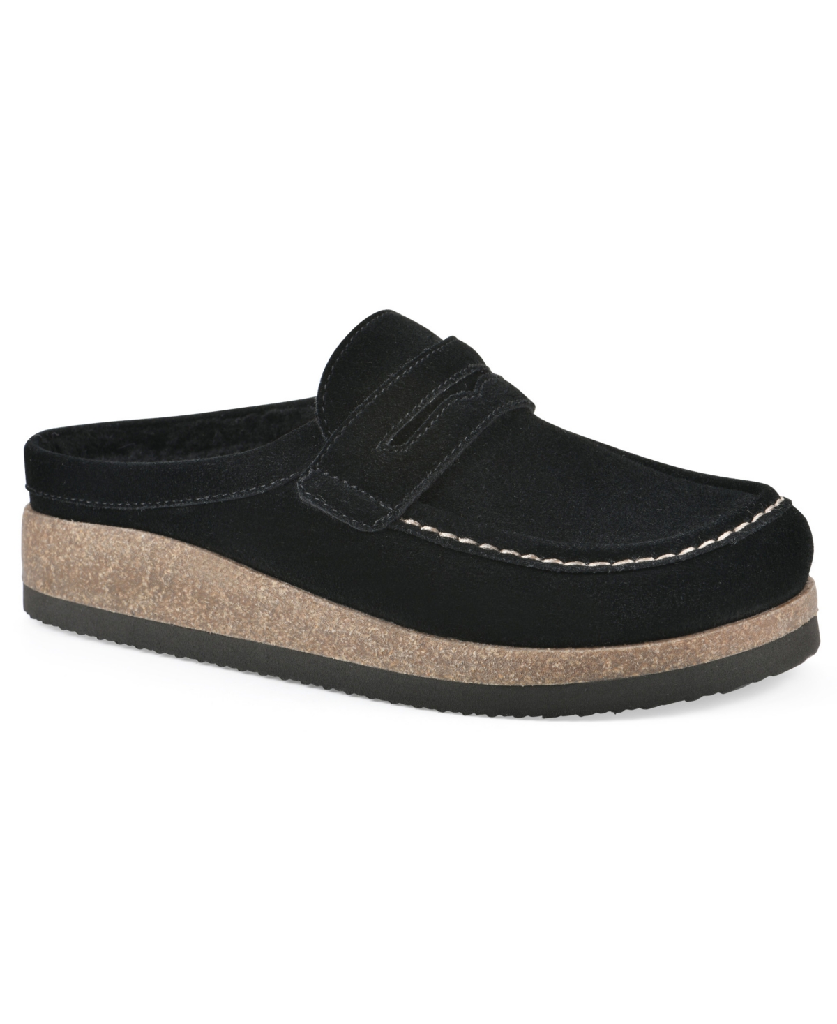 Click here for White Mountain Womens Brinlee Footbed Clogs - Blac... prices