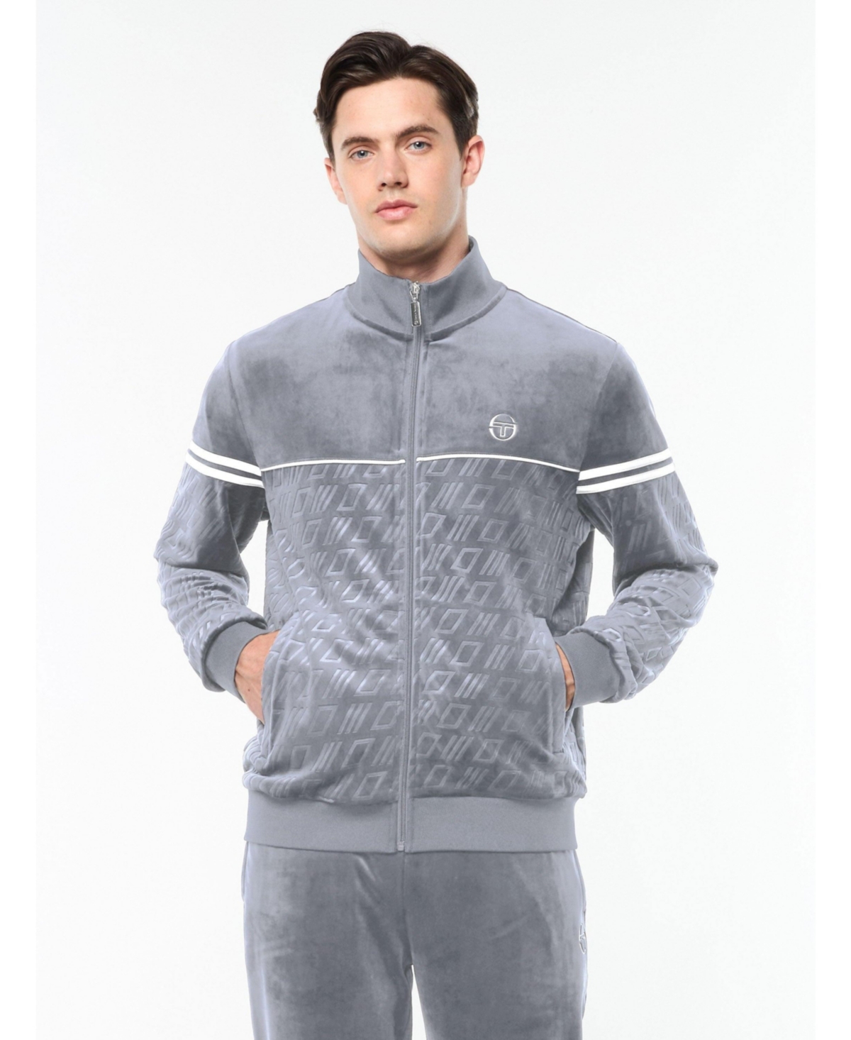 Click here for Sergio Tacchini Mens Bandiera Track Jacket - Sleet prices