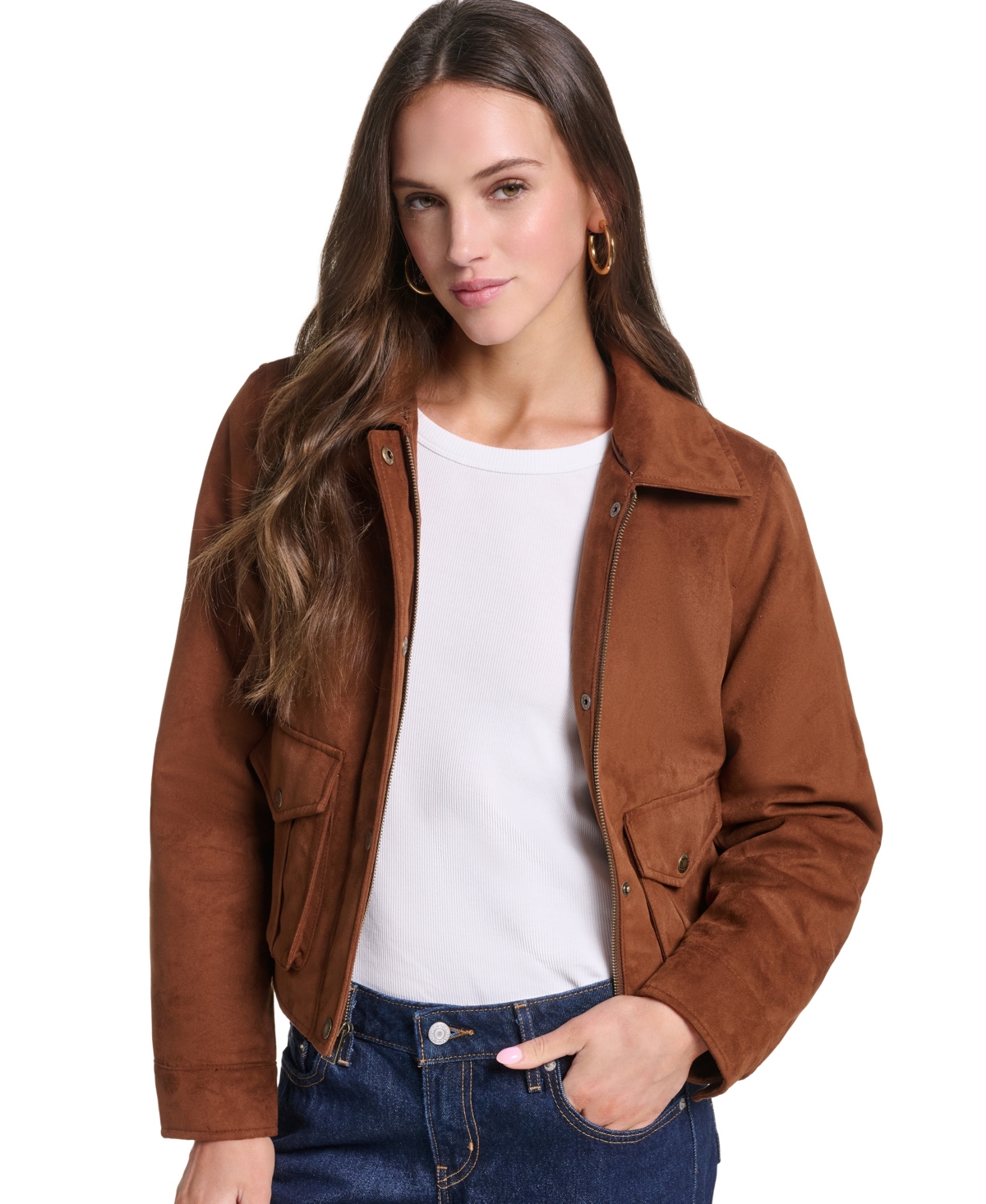 Click here for Levis Womens Cropped Detachable Sherpa Collar Barn... prices