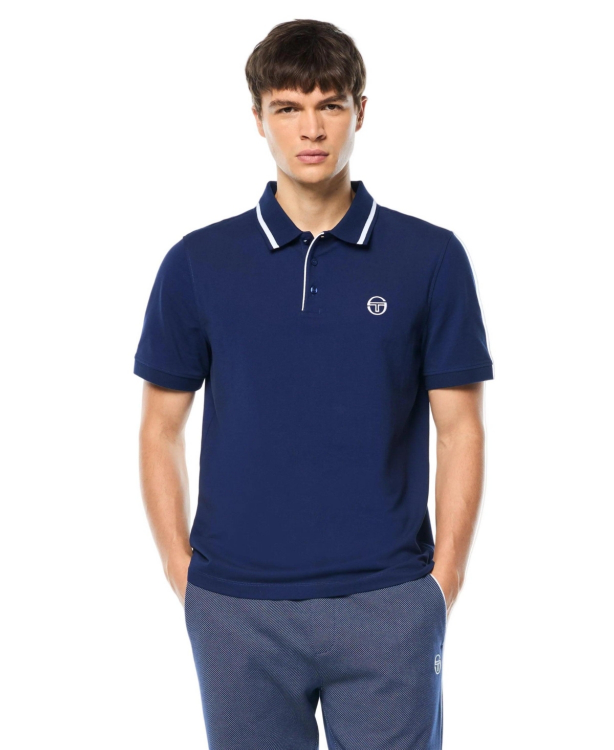 Click here for Sergio Tacchini Mens Agiato Polo - Beacon blue prices